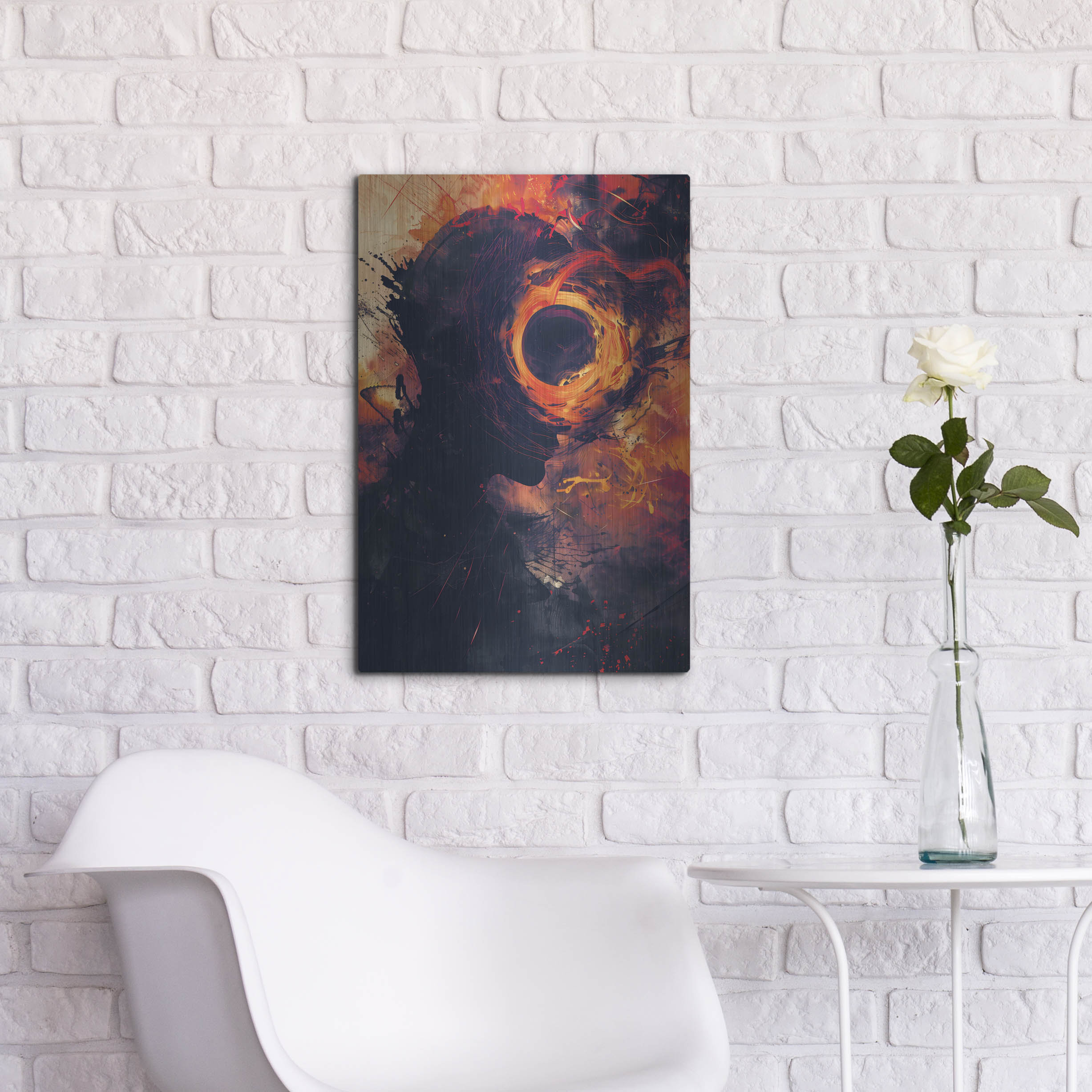 Wrought Studio™ Luxe Metal Art 'Eclipse Of The Mind' by Andreas ...