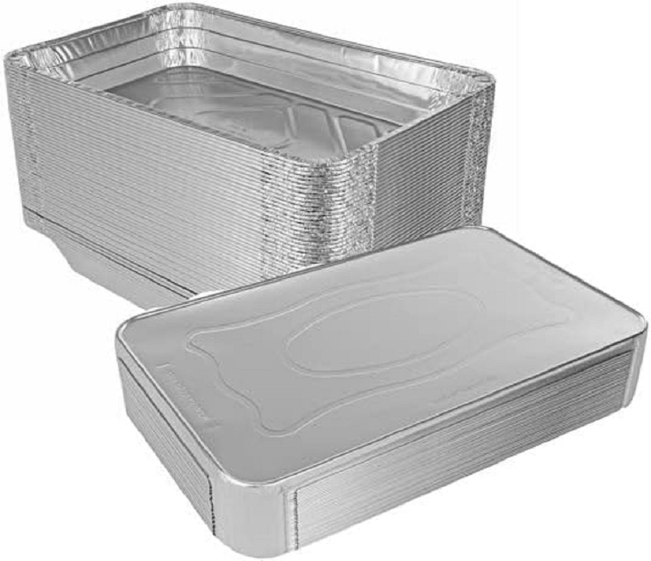 Nicole Fantini Disposable Aluminum Full Size Medium/Shallow Pans with ...