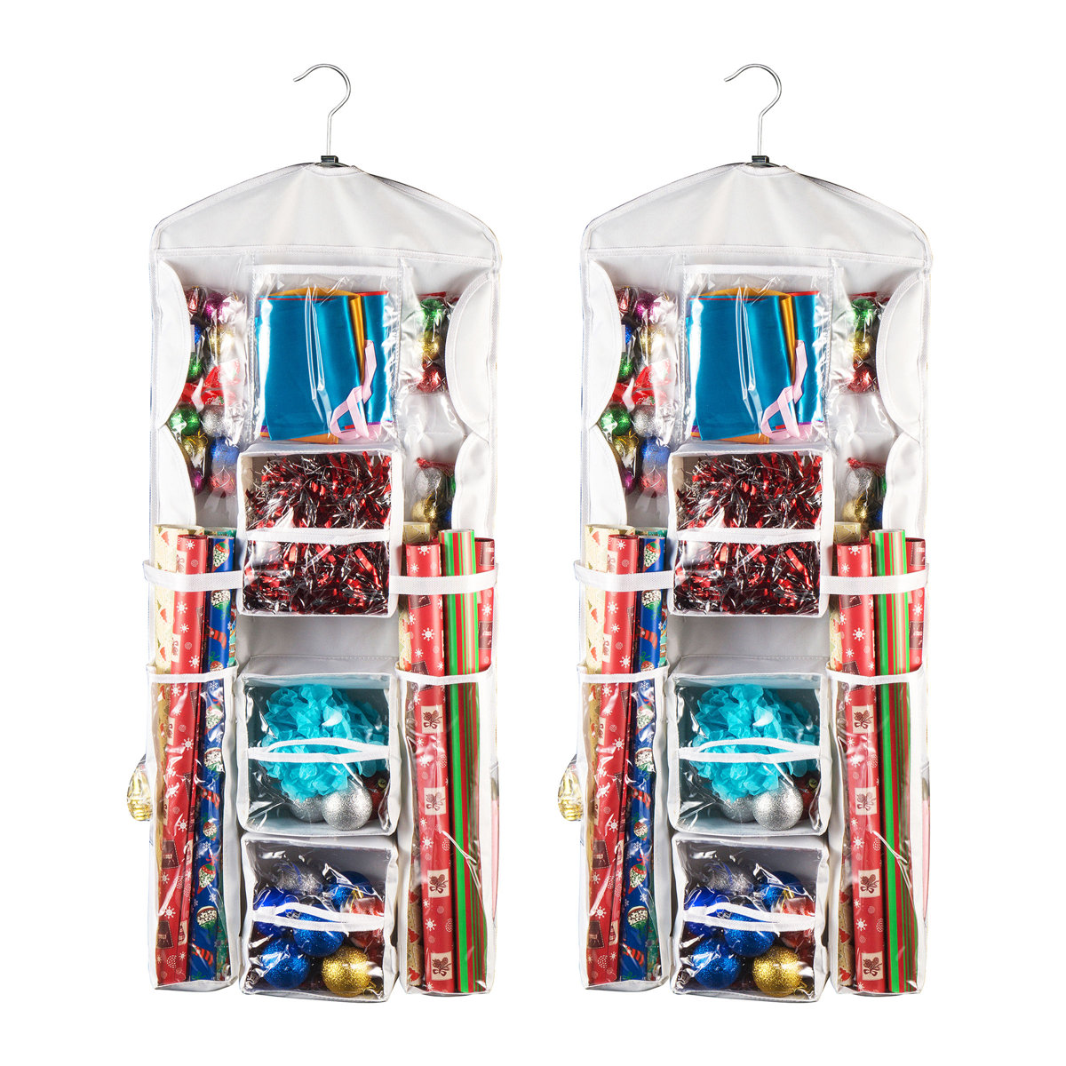 Rebrilliant Wrapping Paper Storage Organizers- 2 Pack- Dual Sided ...