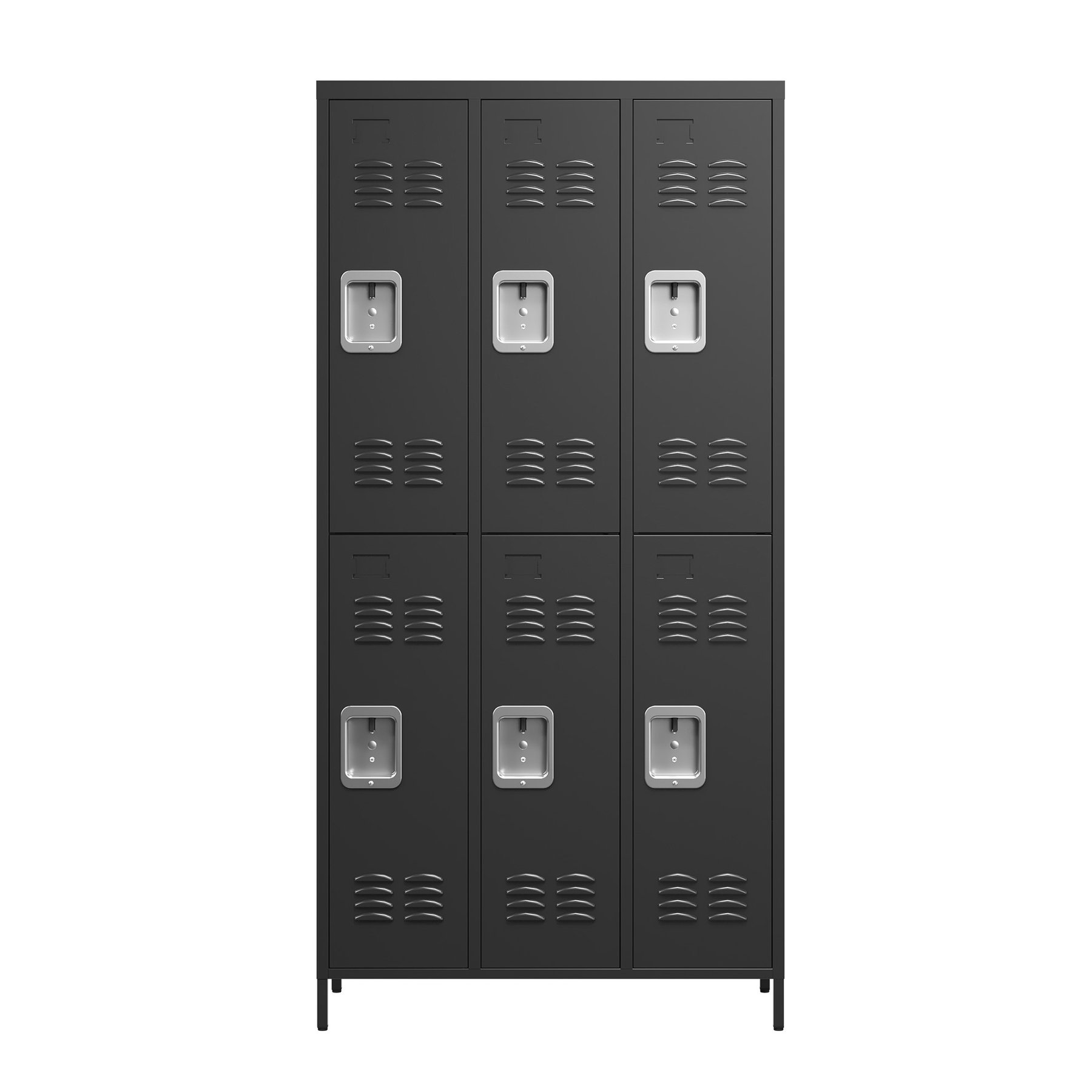 Williston Forge \Metal Lockers With 6 Doors, Robust Storage Cabinet For ...