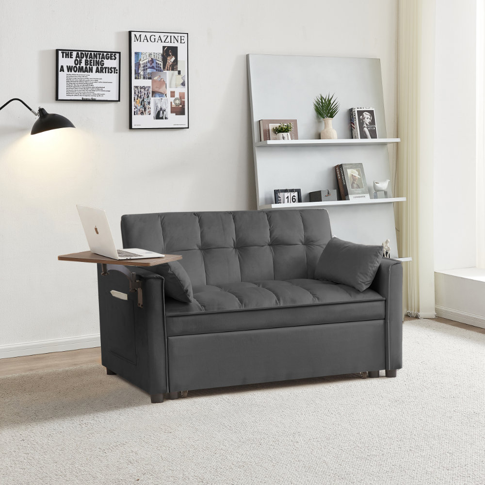 Latitude Run® 3 In 1 Convertible Sleeper Sofa Bed Futon Couches With ...