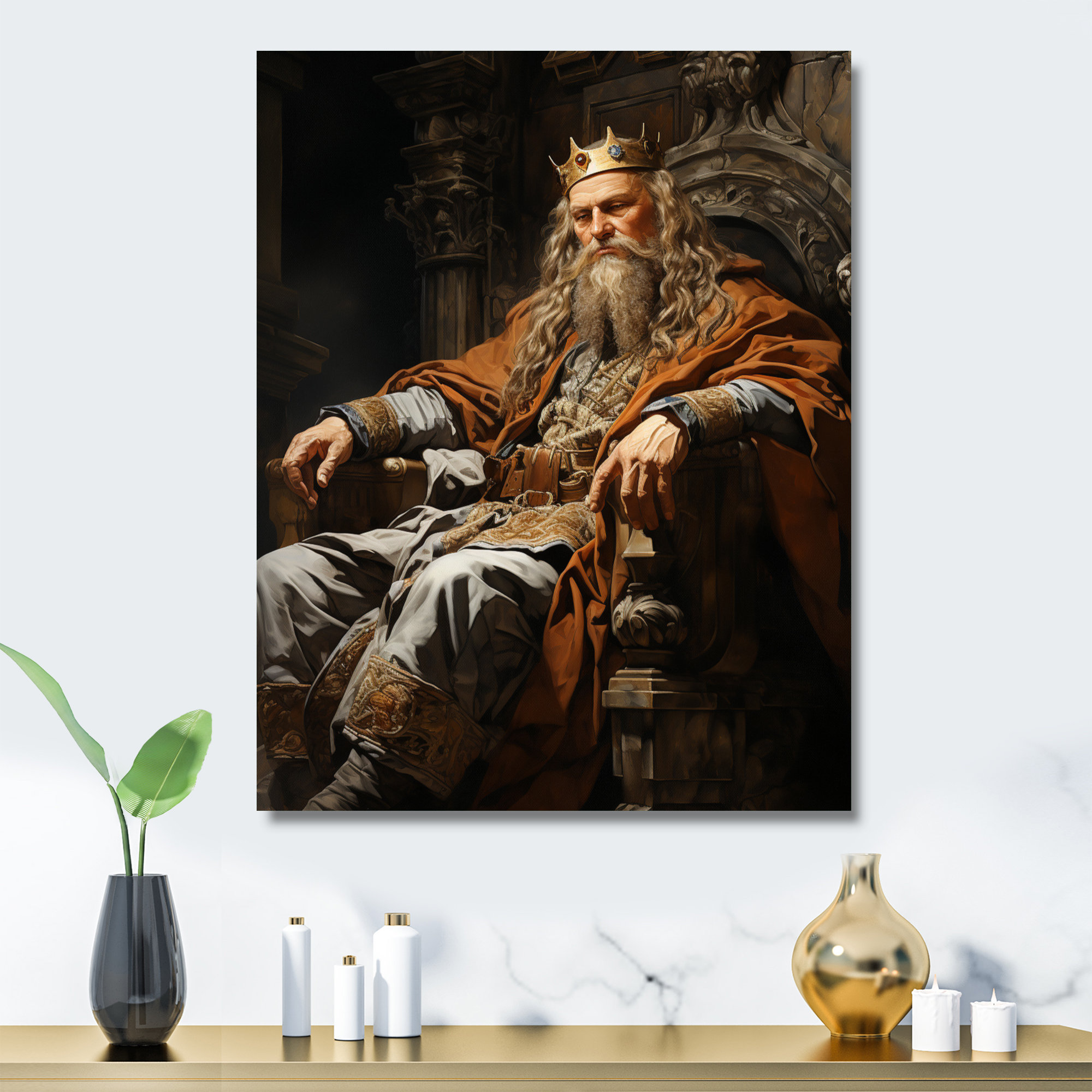 House of Hampton Emperor Frederick Ii Portrait - Emperor Metal Wall Art ...