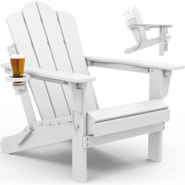 Rosecliff Heights Plastic/Resin Folding Adjustable Back Adirondack ...