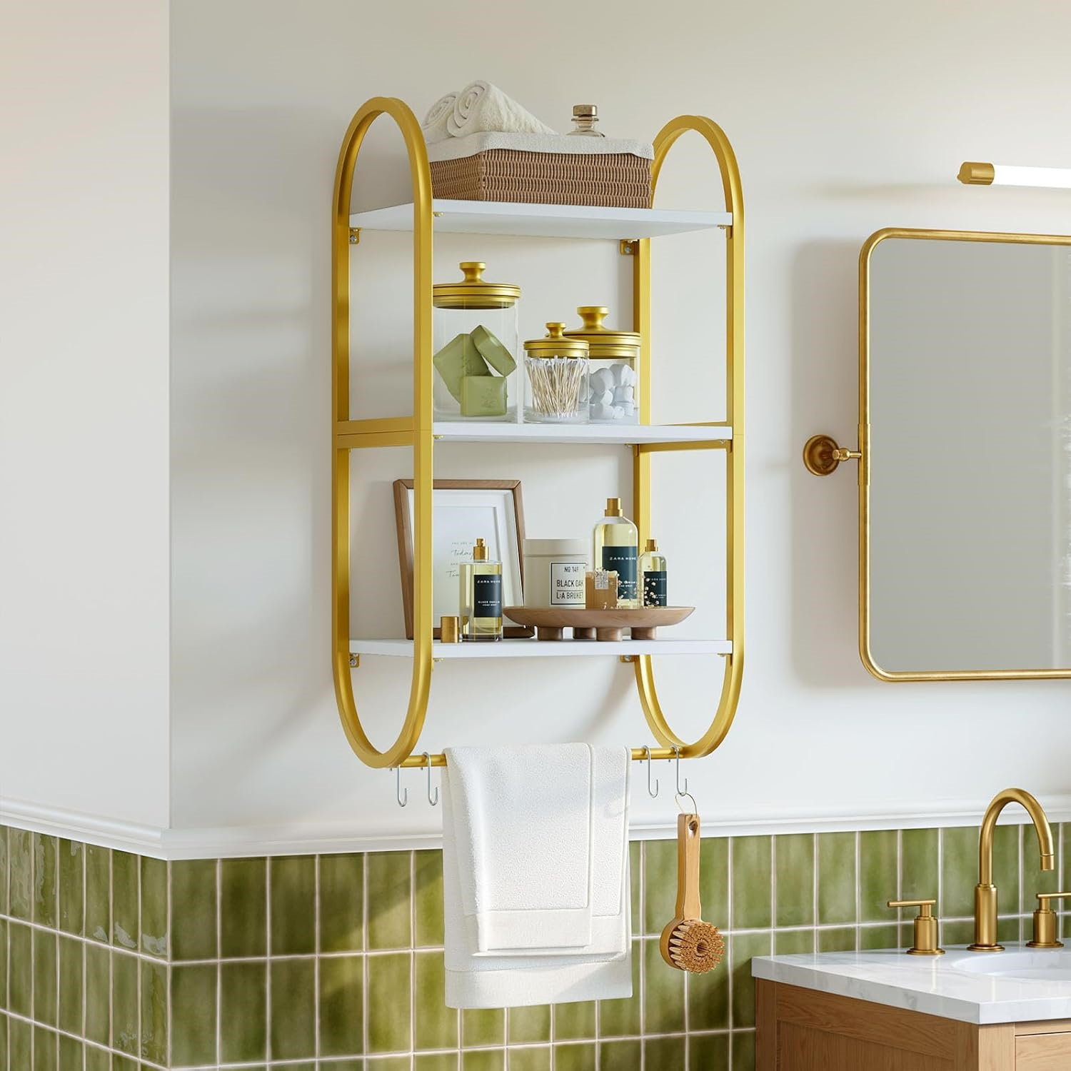 Latitude Run® Tablettes flottantes pour le mur, tablettes murales à 3 ...