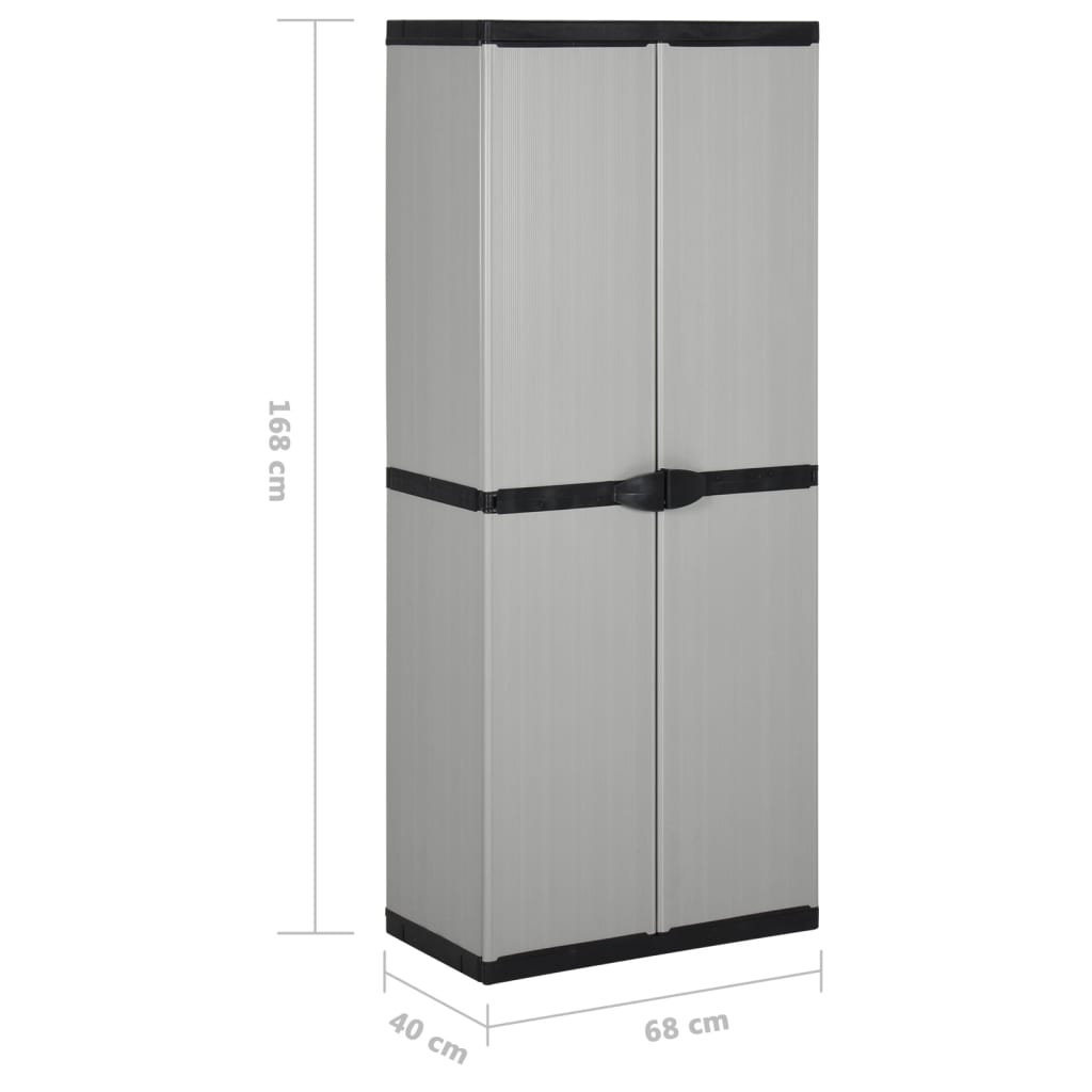 VidaXL PVC/Polypropylene Cabinet Deck Box in Gray/Black & Reviews | Wayfair