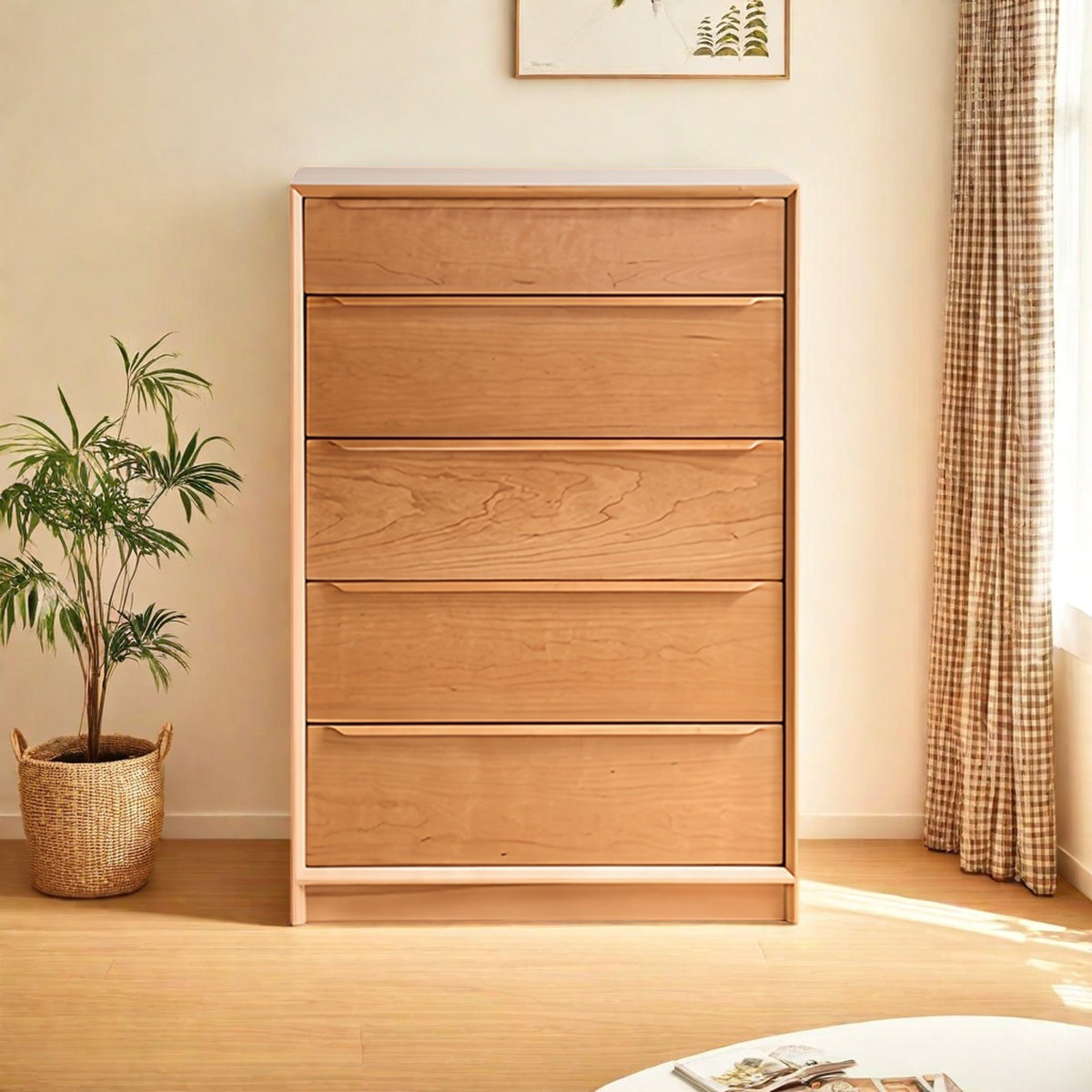 Licalilo Solid Wood Storage Vintage Style Cherry Wood Chest | Wayfair