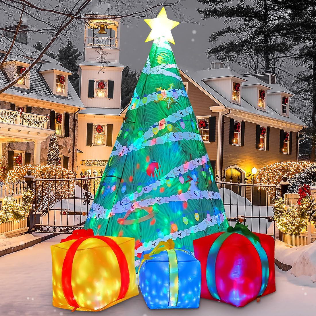 The Holiday Aisle® Christmas Inflatable 7 FT Outdoor Christmas Tree ...