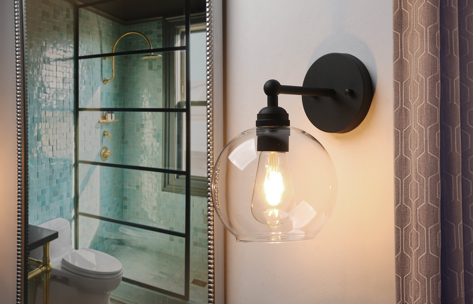 George Oliver Janeria Iron LED Armed Sconce - Wayfair Canada