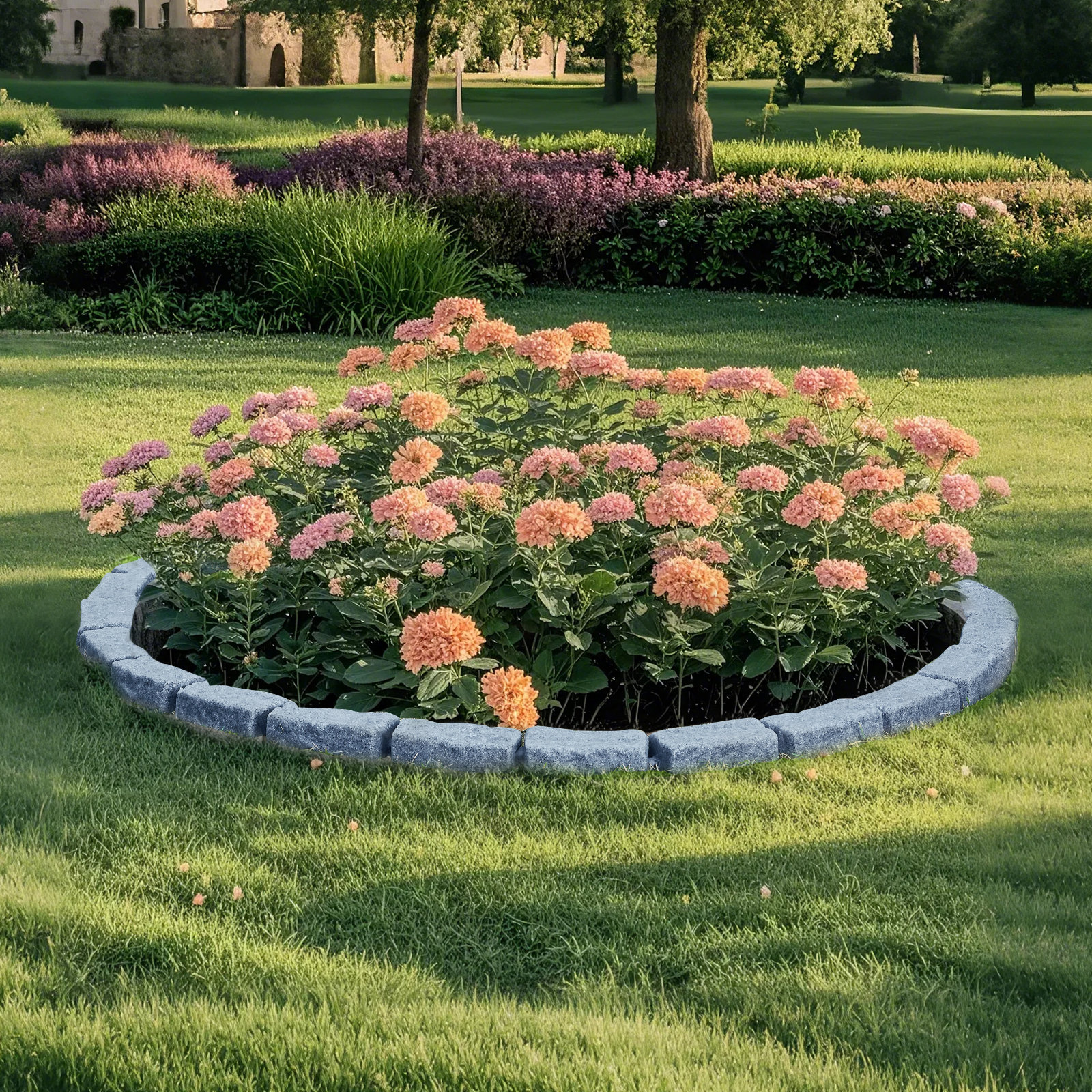 Stellweilan Tessberg Fake Stone Landscape Edging 46.2x2.2in Lawn Edging ...