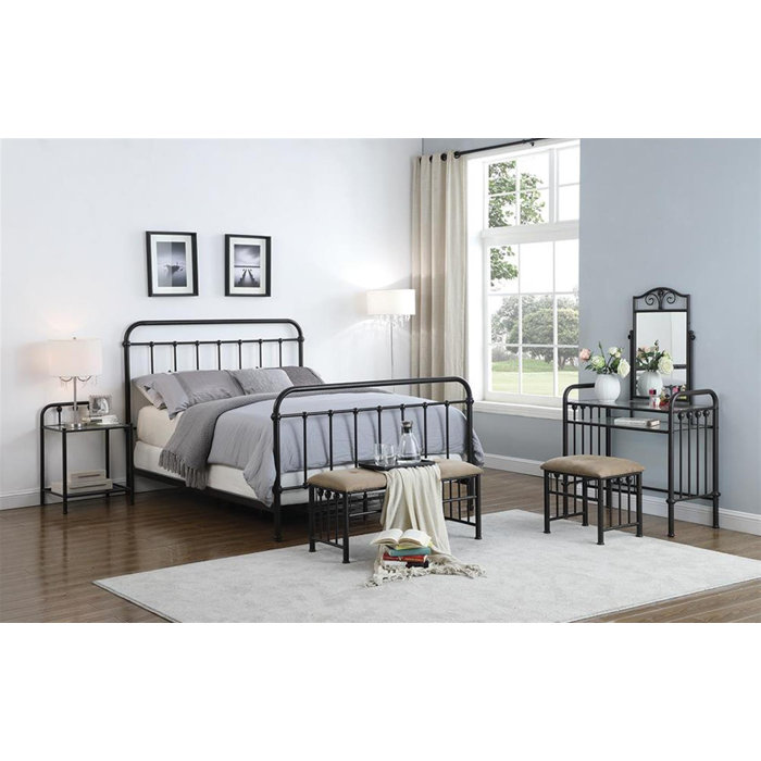 Three Posts™ Rondo Metal Bed & Reviews | Wayfair