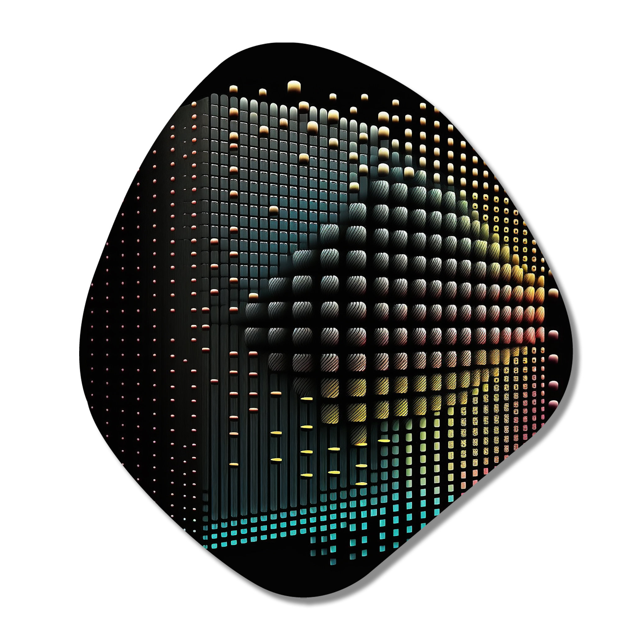 Design Art Multidimensional Luminogram III - Modern Geometric Nebula ...