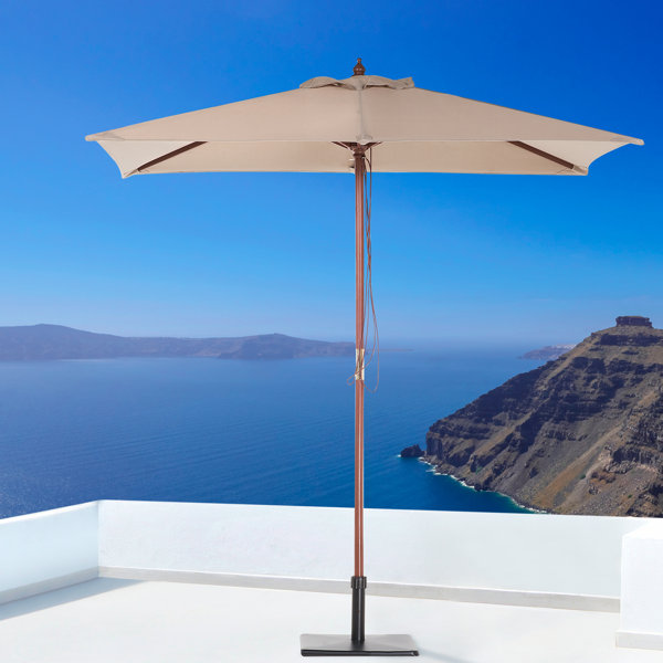 Garten Living 1,95 m x 1,44 m rechteckiger Marktschirm Anella ...