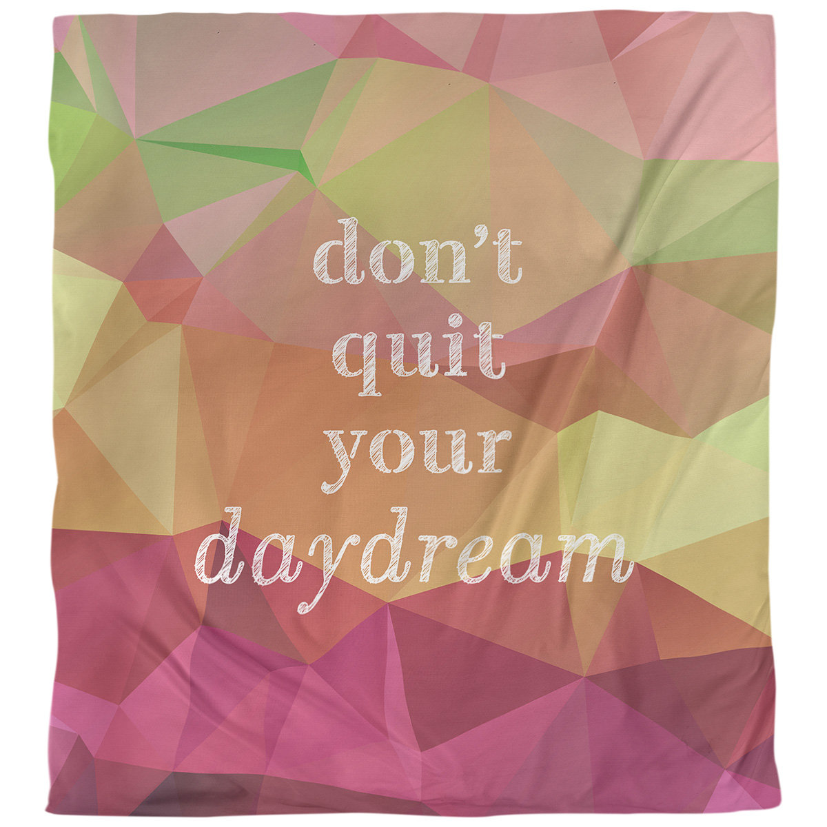 ArtVerse Don't Quit Your Daydream Quote Single Duvet Cover | Wayfair