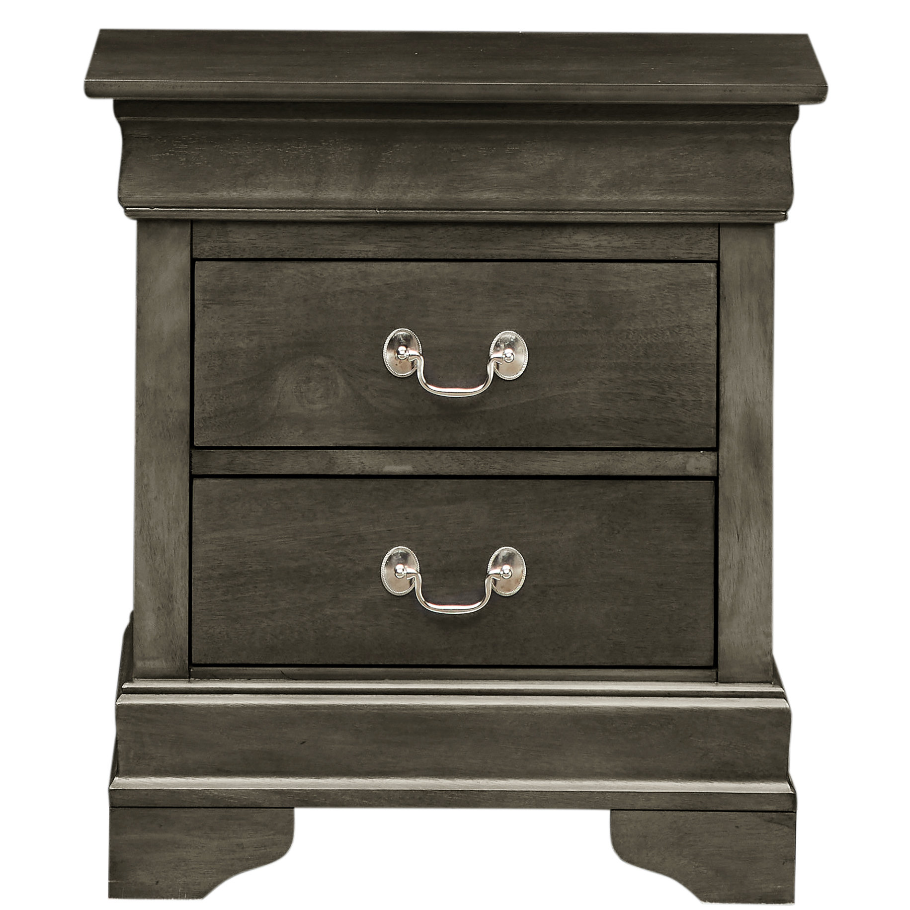 Mercer41 Sophisticated Gray Nightstand For Bedroom Storage - Adds Style ...