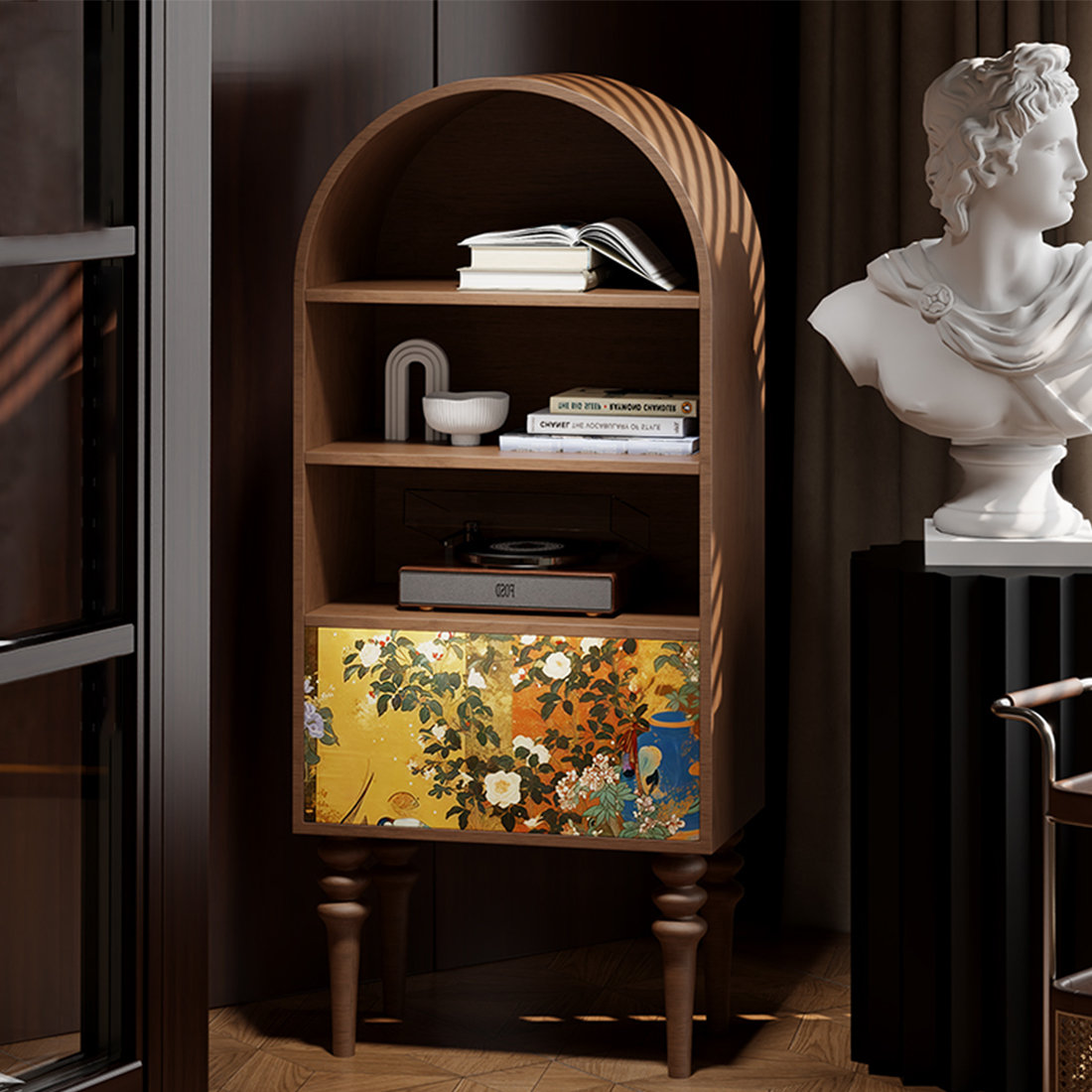 DURBIL Modern arch multi-functional display bookcase | Wayfair