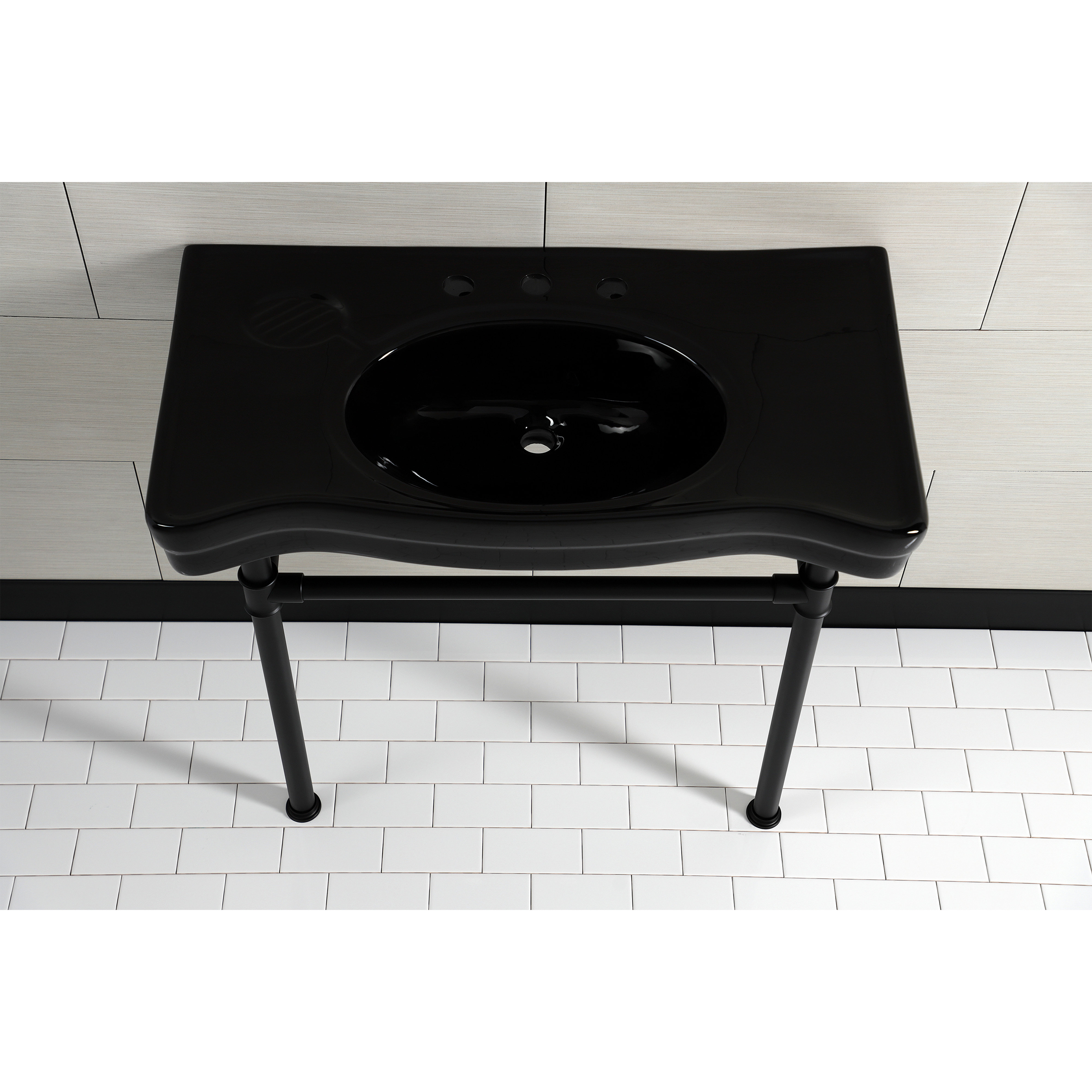 Kingston Brass Imperial 36-Inch Ceramic Console Sink Basin | Wayfair