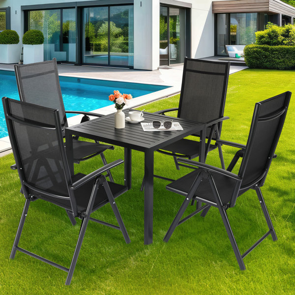 17 Stories Gracilyn Square 80 - Person 75cm L Outdoor Chat Table ...