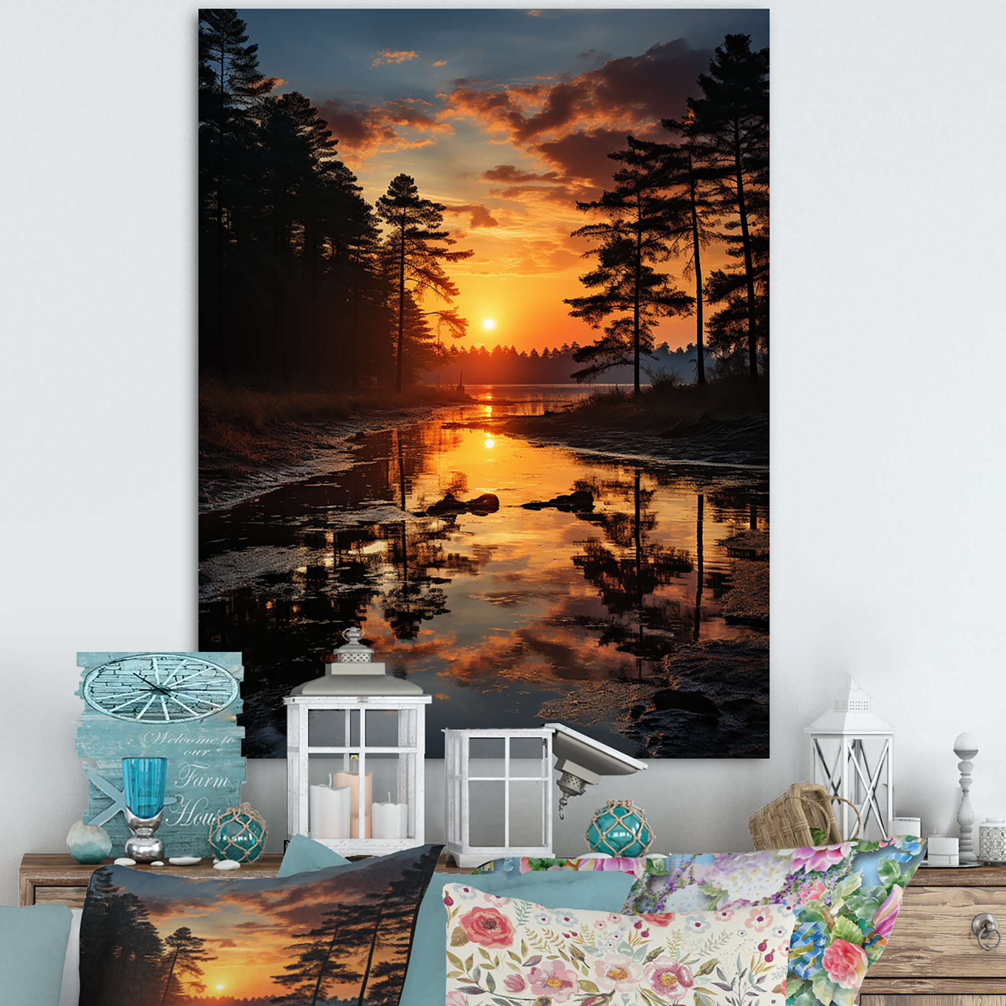 Millwood Pines Ugashik Sunrise Tranquility - Print on Canvas | Wayfair