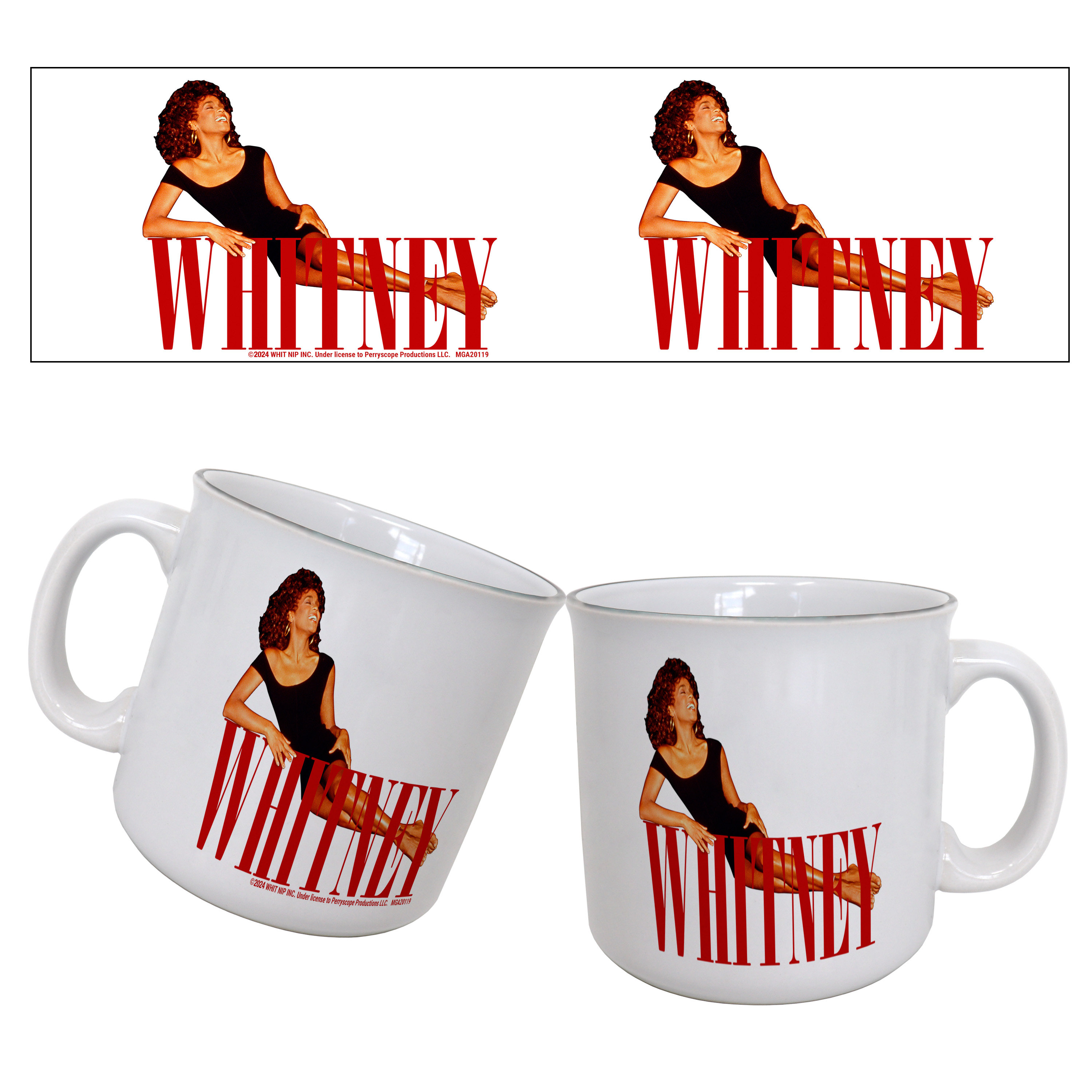 Winston Porter Whitney Houston - Lounging 20oz. Camper Mug | Wayfair