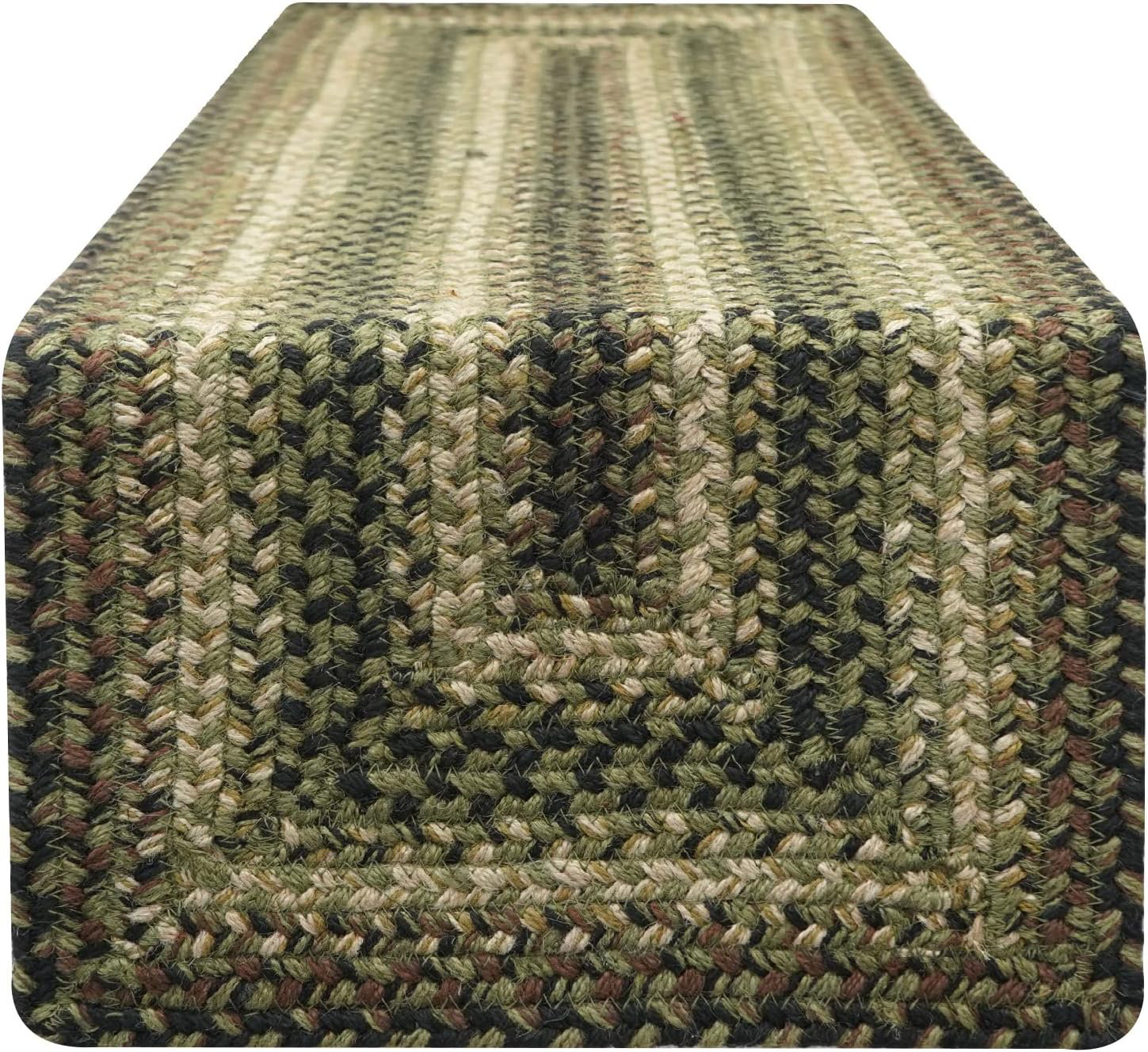 Ophelia & Co. Armano Pinecone Green Rect Jute Table Runner Set of 2 ...