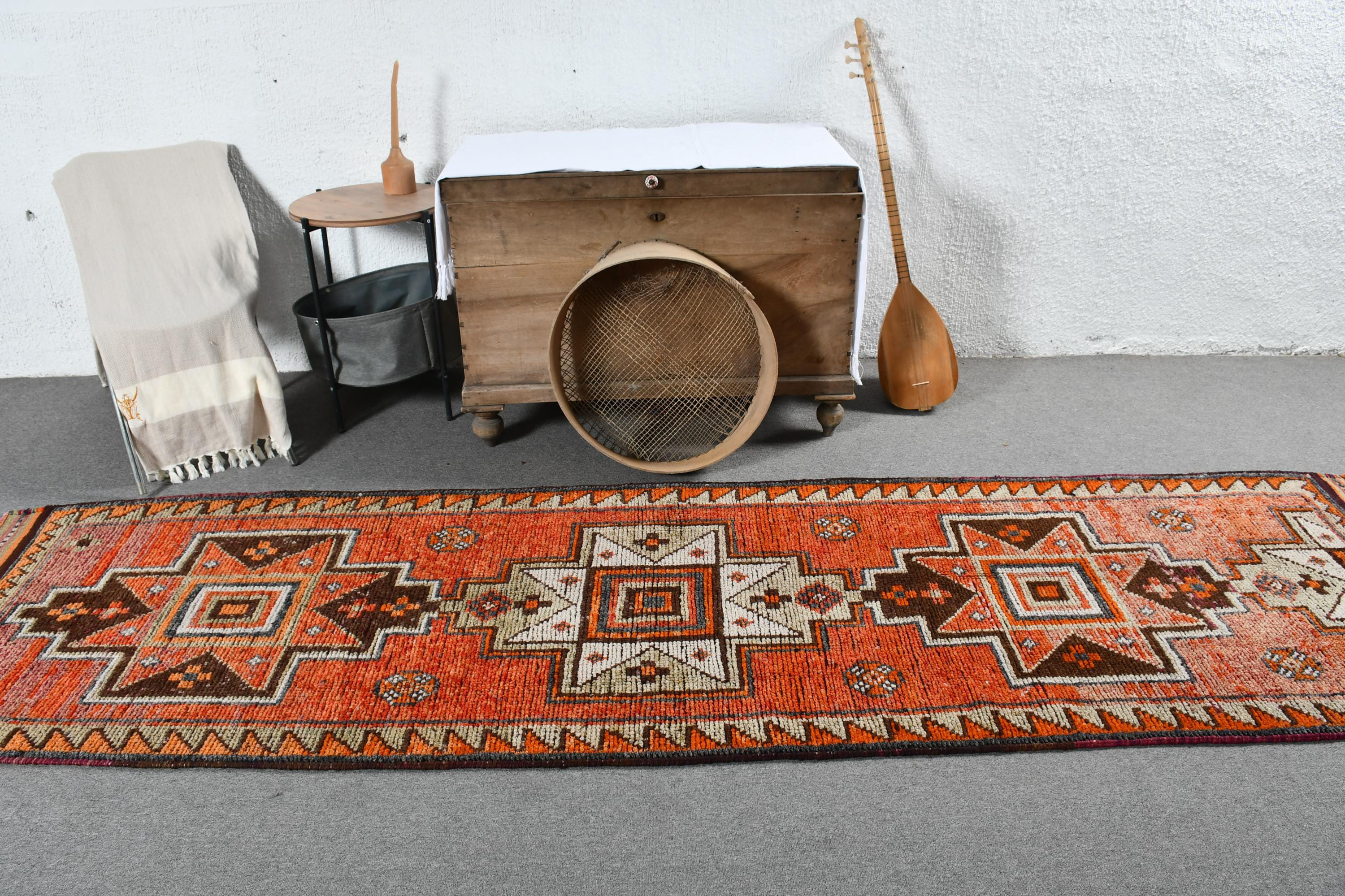 kayra export Classic Handmade Turkish Rug Runner in Earth Tones for a ...