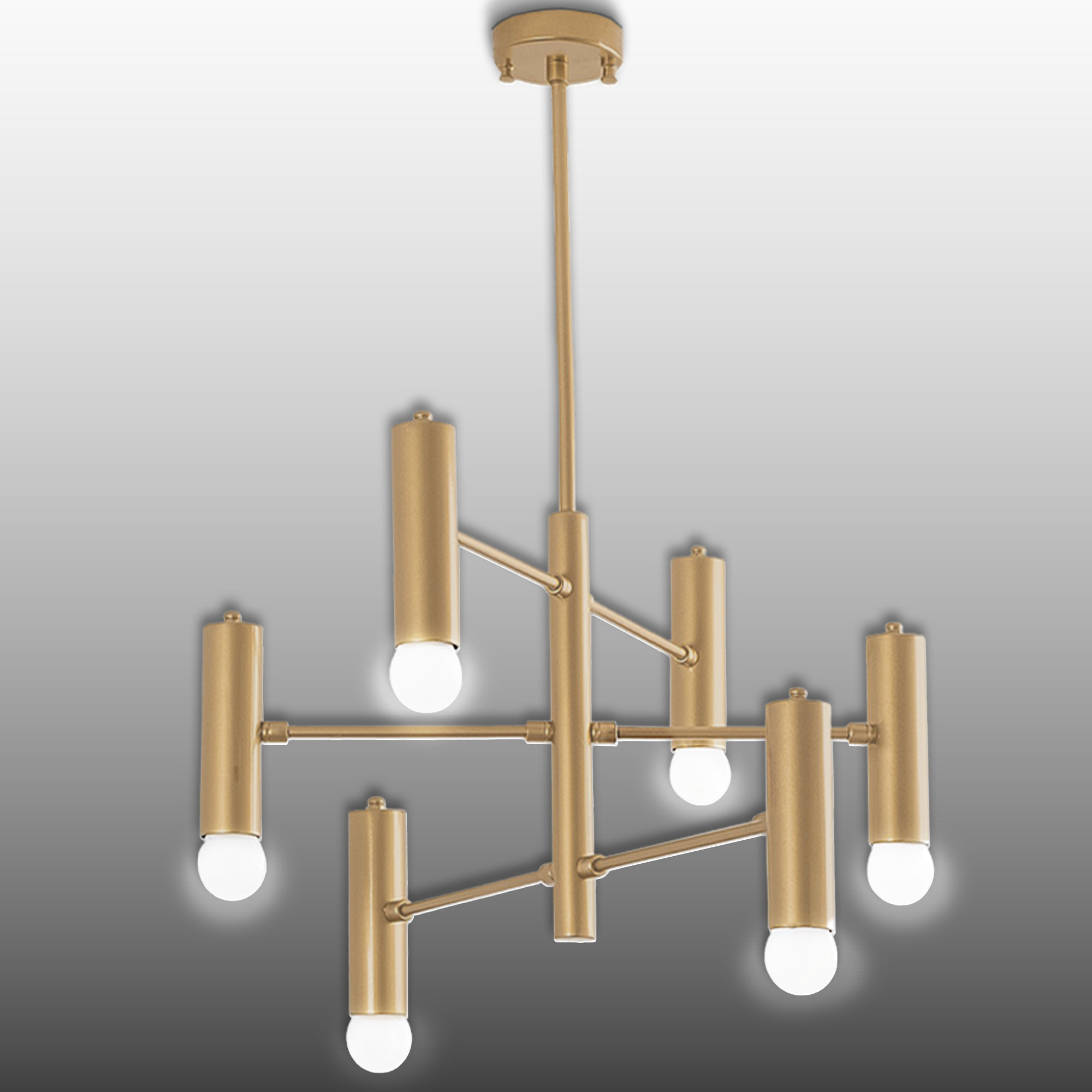 Corrigan Studio 6 Lights Metal Body Minimalist Chandelier - Wayfair Canada