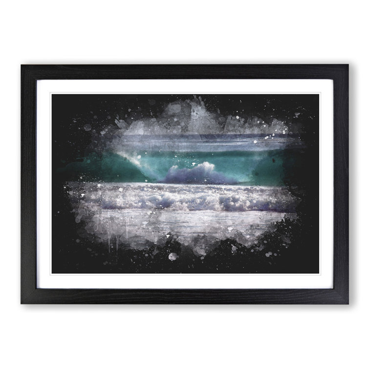 East Urban Home Ocean Wave - Picture Frame Painting | Wayfair.co.uk