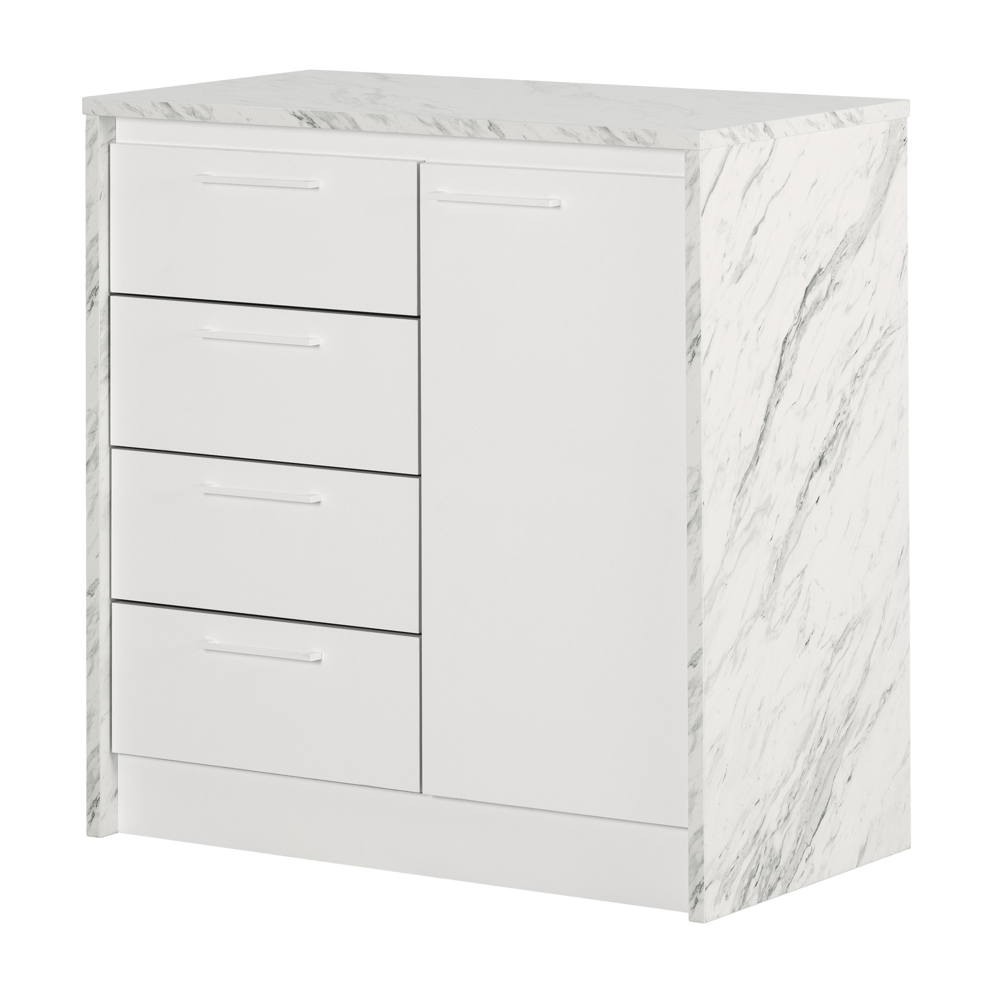 South Shore Myro Small Compact Kitchen Island With Storage & Reviews ...
