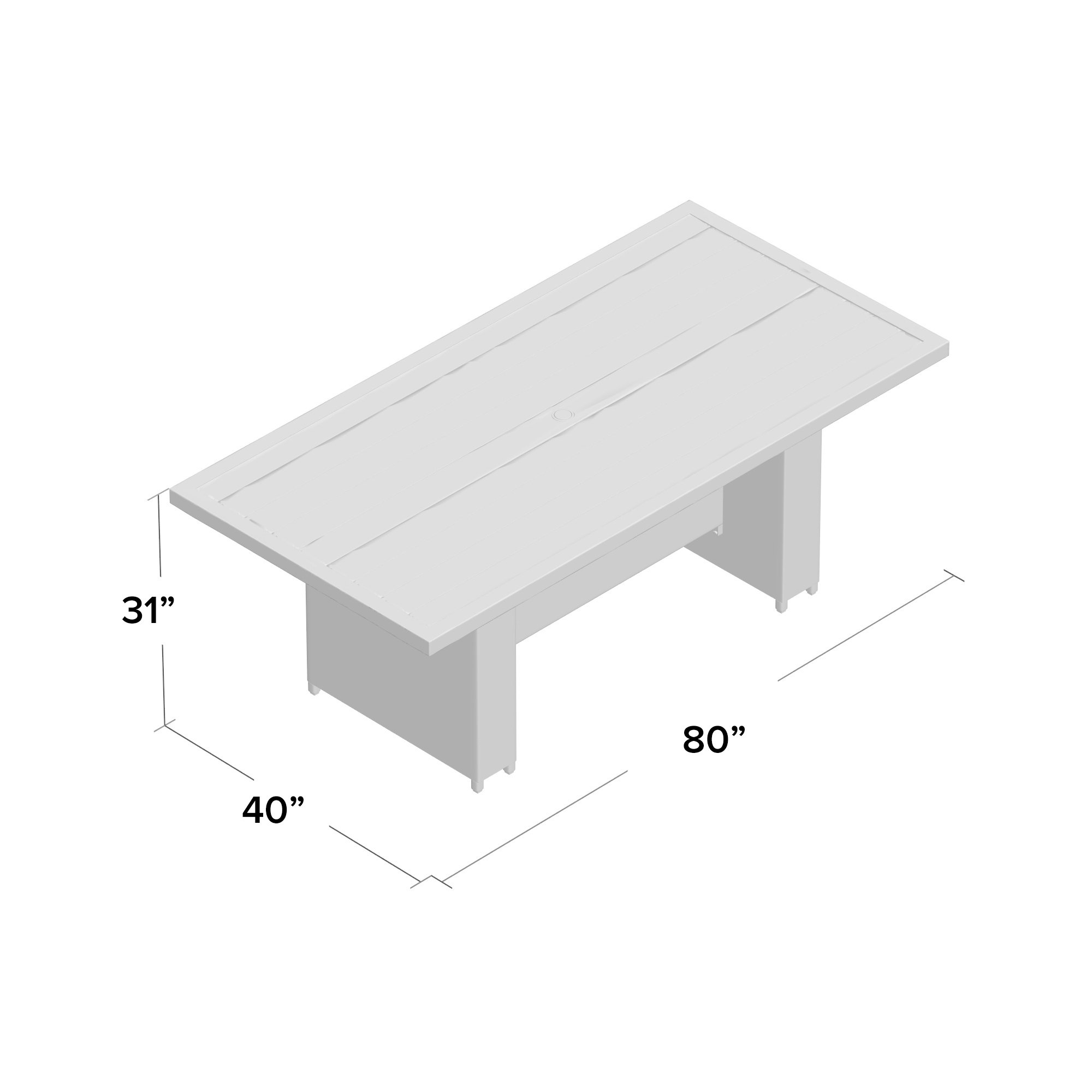 Sol 72 Outdoor™ Oppelo Rectangular 31" Table & Reviews | Wayfair