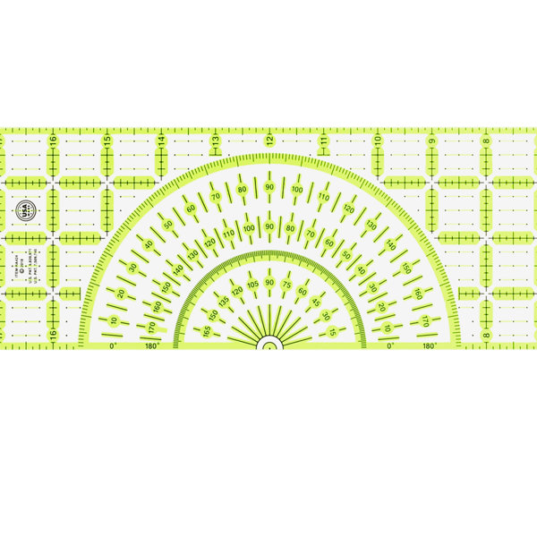 Omnigrid Règle de courtepointe OmniAngle 4 "x 24" Protractor - Wayfair ...