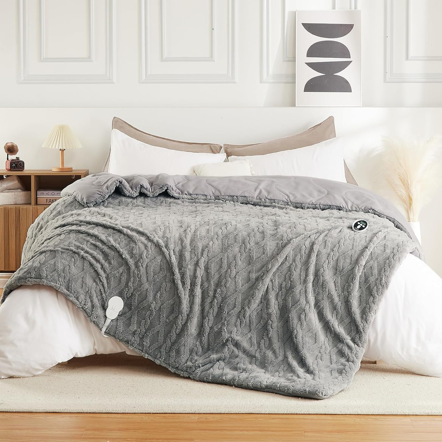 Yiimo Heated King Blanket with Wireless Controller, Fast Heating ...