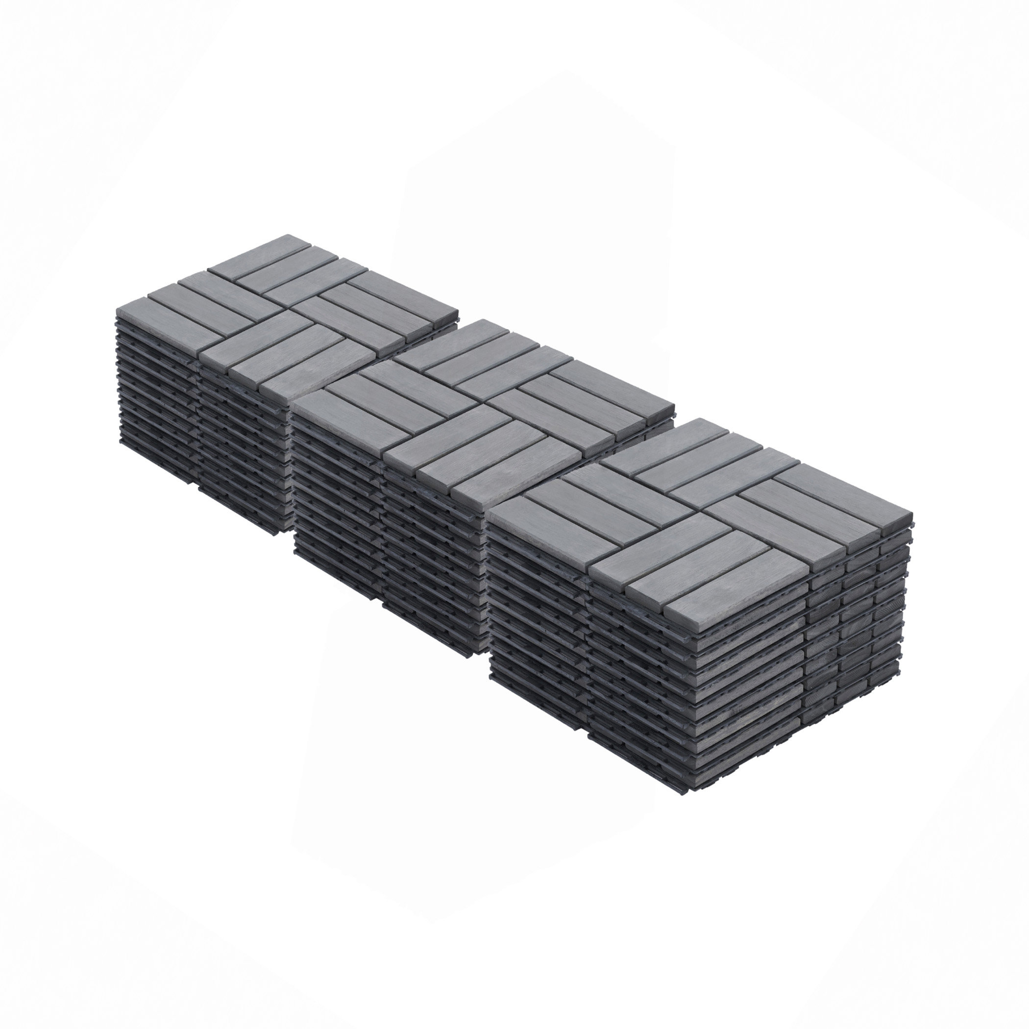 MIAMI CUSTOM FURNITURE & UPHOLSTERY LLC 30 PCS Interlocking Deck Tiles ...