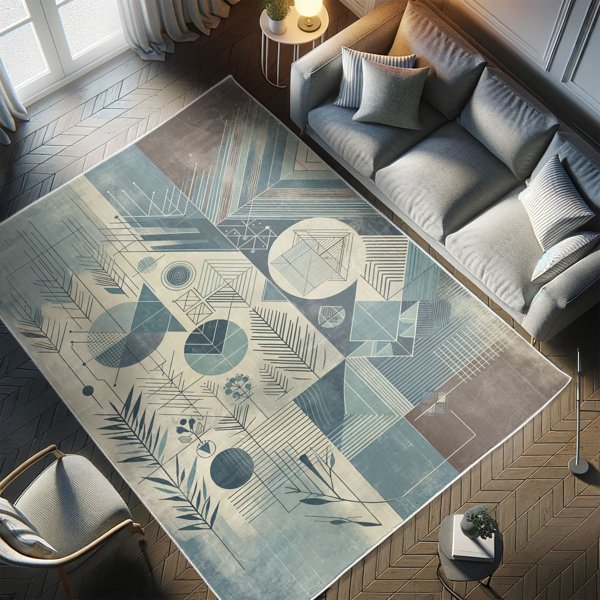 Ambesonne Boho High Density Long Fiber Poly Threads Decorative Area Rug ...