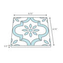 Merola Tile Americana Boston 9" x 9" Porcelain Stone Look Wall & Floor ...