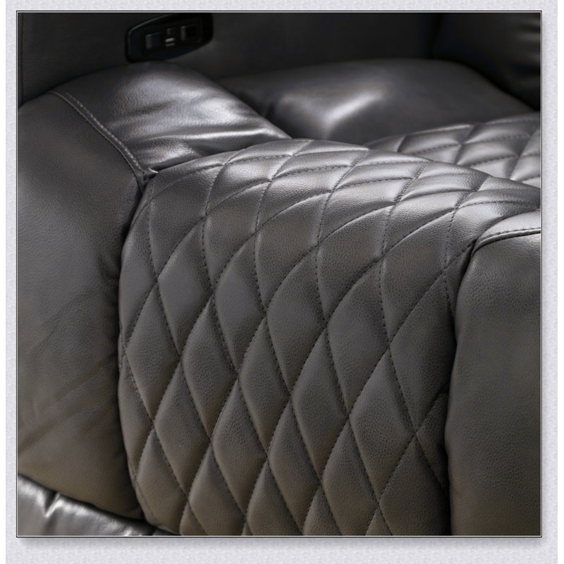 Brayden Studio® Power Motion Recliner with USB Charging Port and Hidden ...