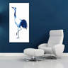 Rosecliff Heights 'Ink Drop Crane 2' Print on Glass | Wayfair