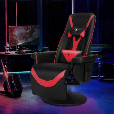 Inbox Zero Queen Throne Video Gaming Chair Ergonomic Recliner, High ...