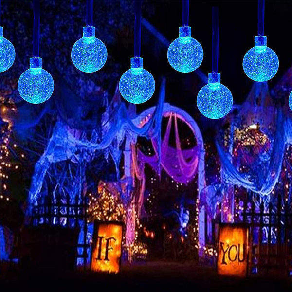 Arlmont & Co. Noall Indoor 3'' Solar Powered LED Globe String Light ...