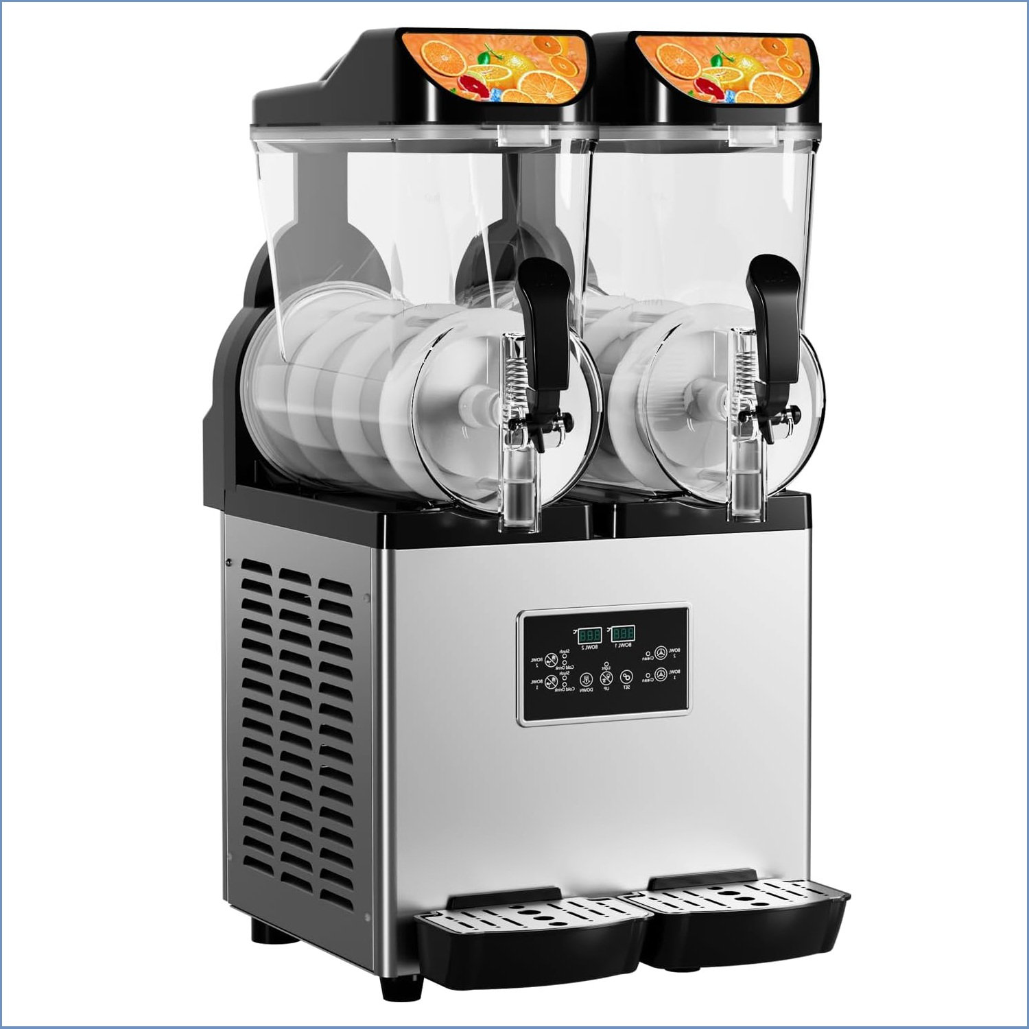 babevy Commercial Slushy Machine, 30l/8 Gal Frozen Drink Margarita ...