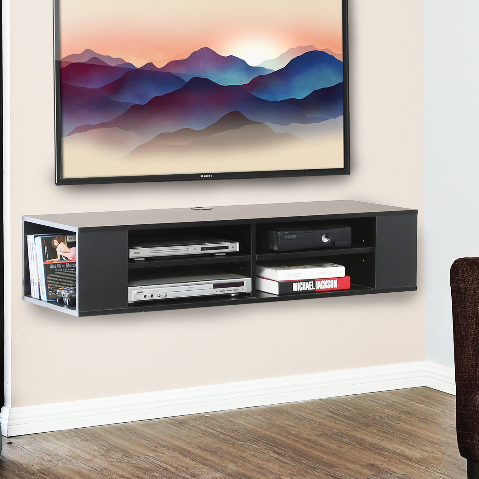 Latitude Run® Floating TV Stand for TVs up to 55" & Reviews - Wayfair ...