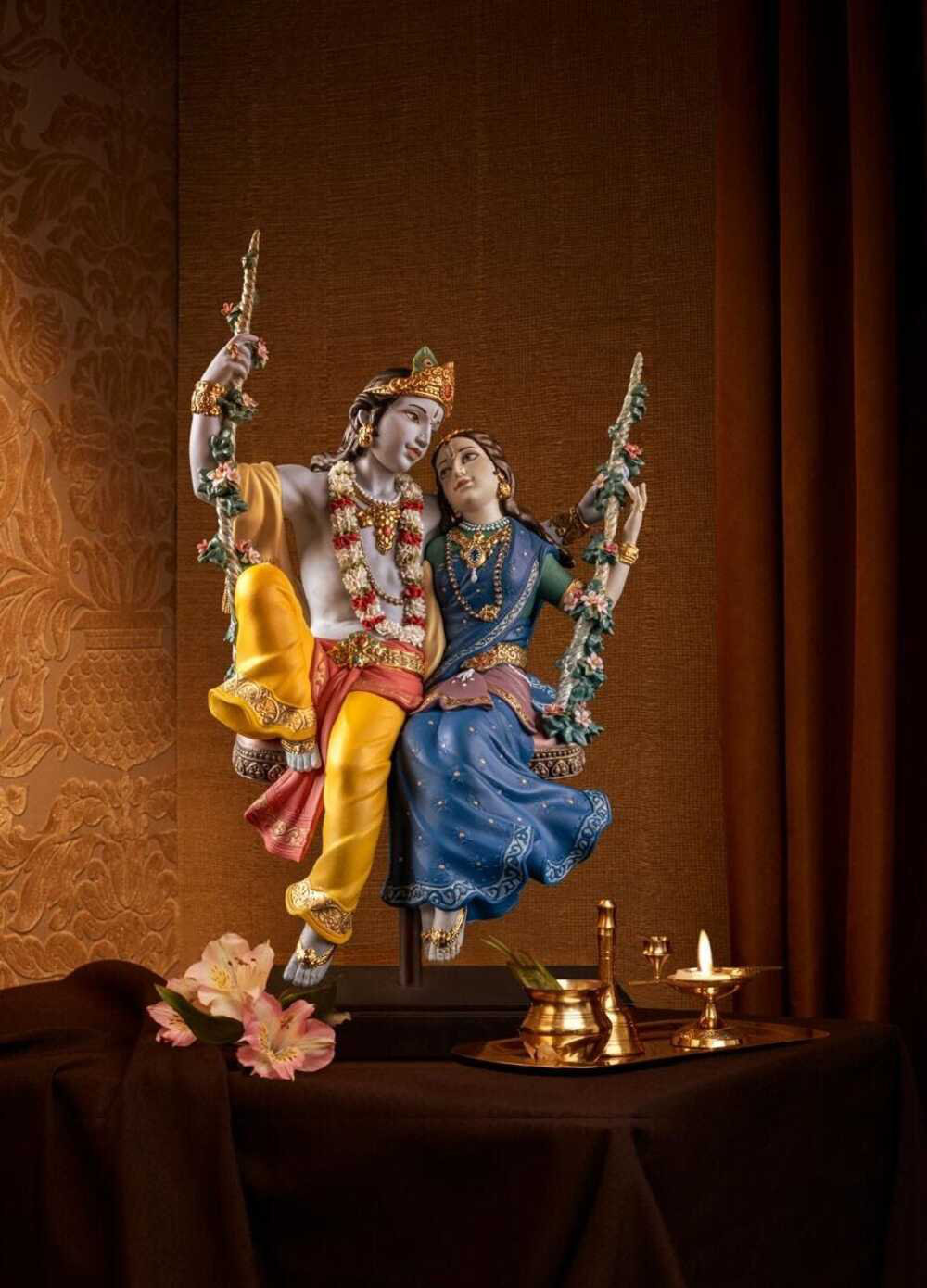Lladro Radha Krishna On A Swing | Wayfair
