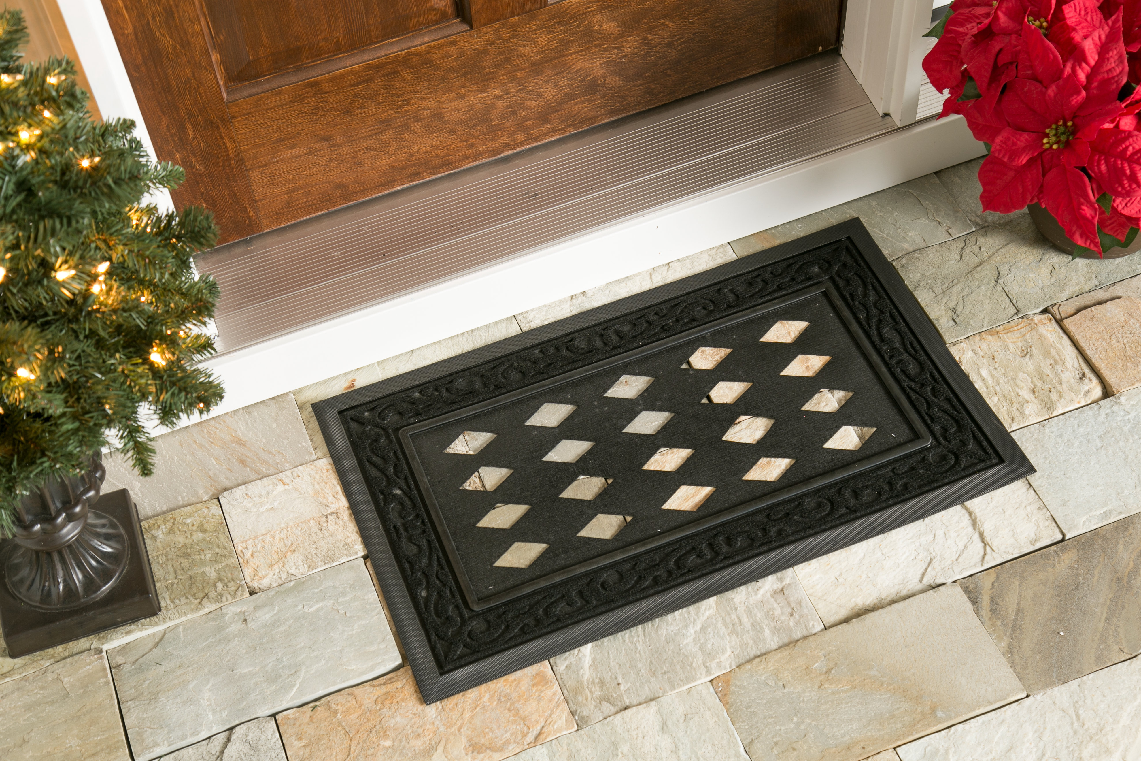 Evergreen Enterprises, Inc Black Scroll Sassafras Mat Tray Frame ...