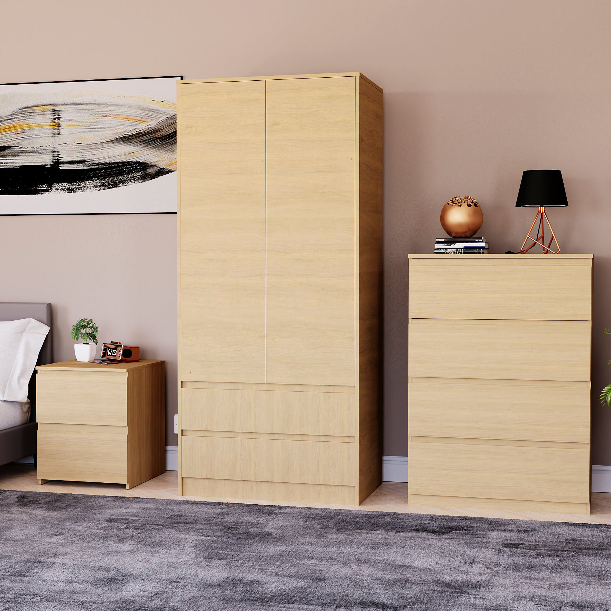 Brayden Studio Bre 3 Piece Bedroom Set & Reviews | Wayfair.ie