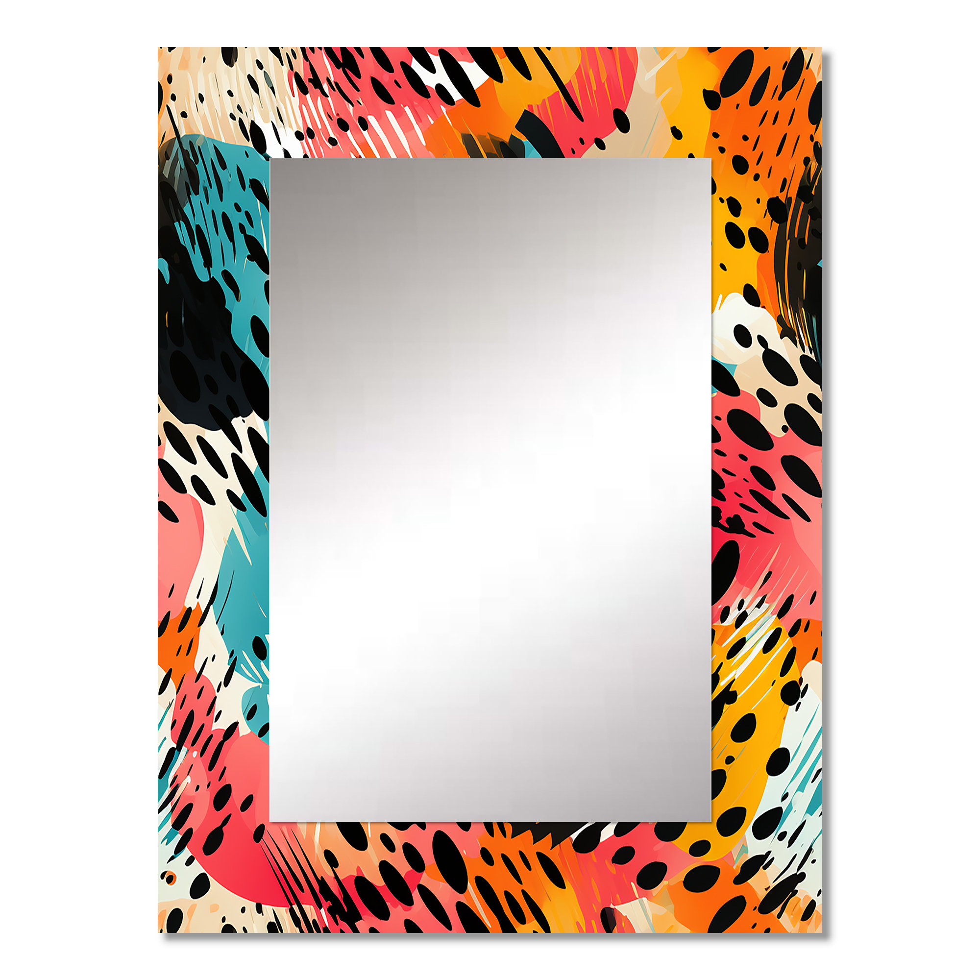 Dakota Fields Alikee Colorful Neon Jungle Flash - Geometric Decorative ...