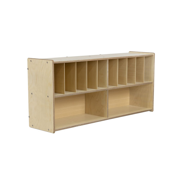 RRI Goods 10 Slots Cubby Diaper Storage Organizer, Birch Plywood ...
