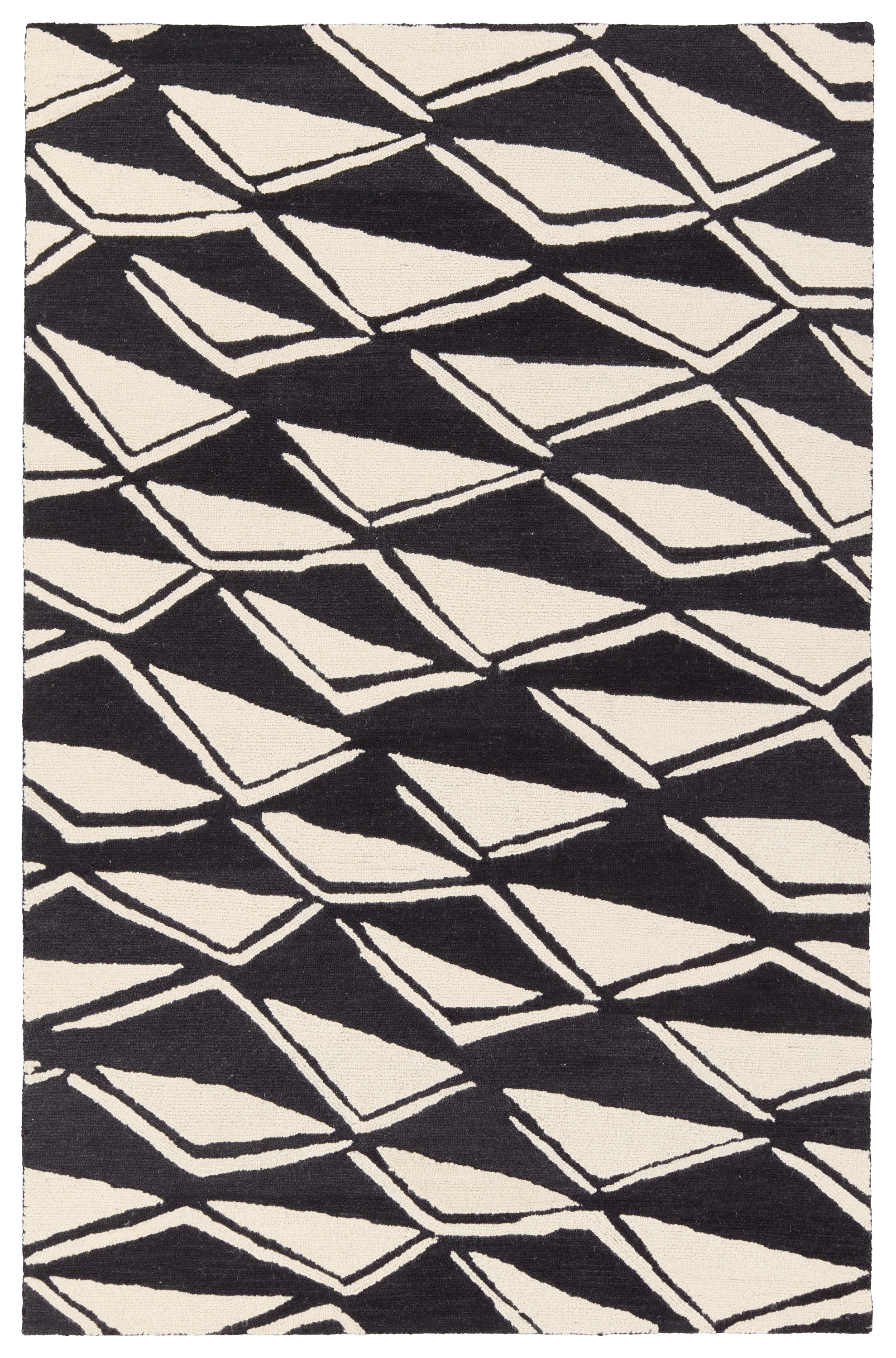 Nikki Chu Vera By Nikki Chu Tufted Tribal Black Area Rug | Wayfair