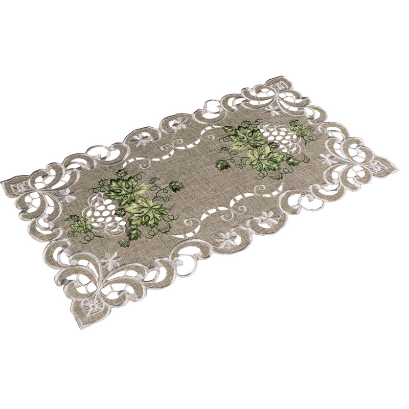 Ophelia & Co. Callicoat Antique Green Leaf on Sage Green Square ...