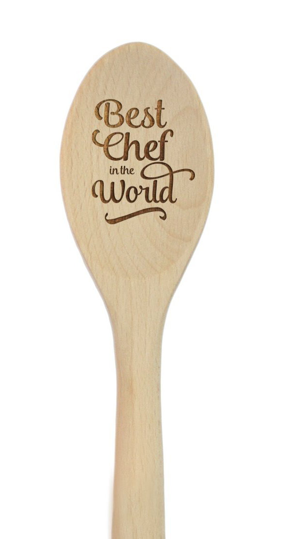 Koyal Wholesale "Best Chef in the World" Laser Engraved Wooden Mixing ...