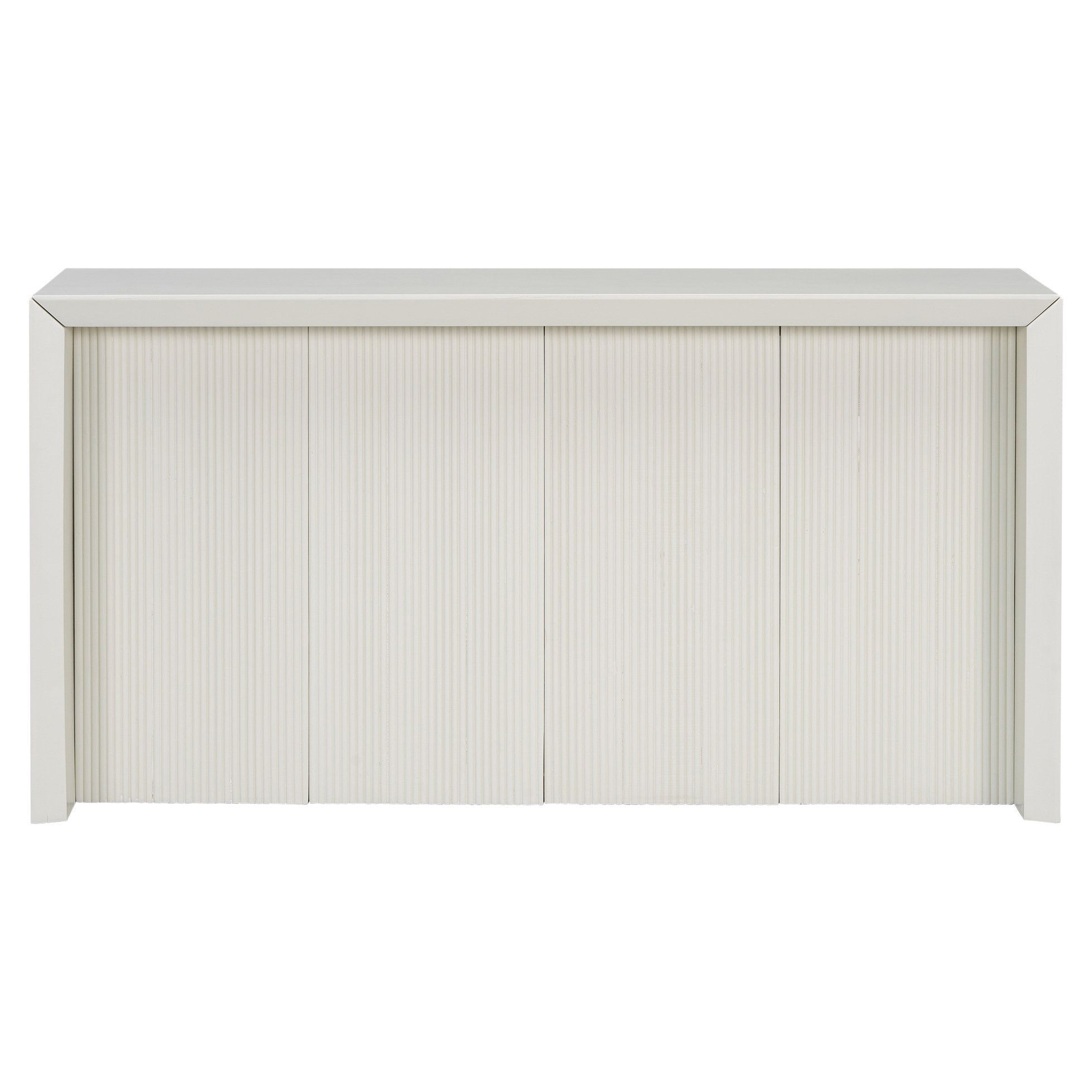 Latitude Run® Bewitching Wood Veneer Console Table With Wavy Charisma ...