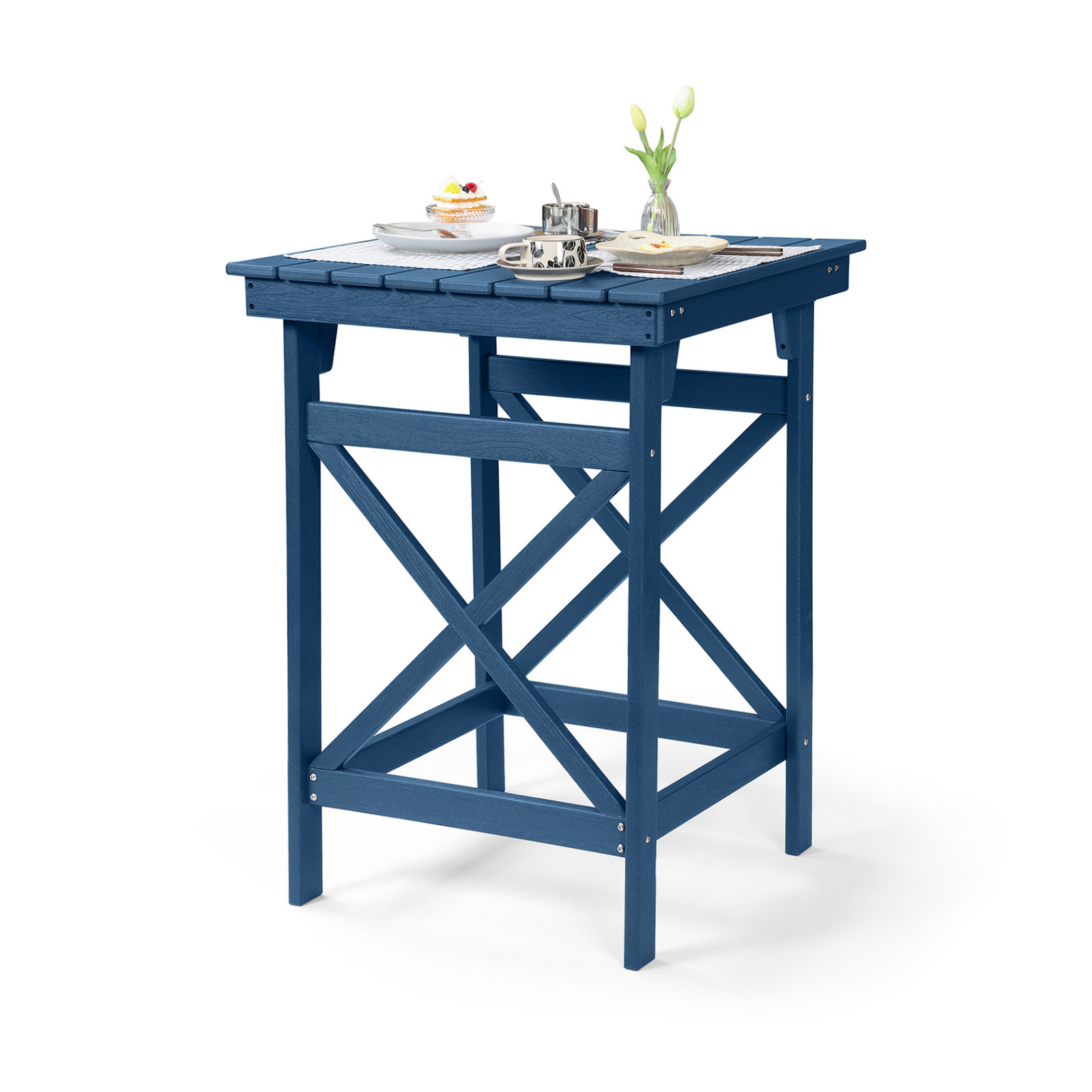 Breakwater Bay HDPE Outdoor Bar Table, 41" Adirondack Outdoor Bar ...